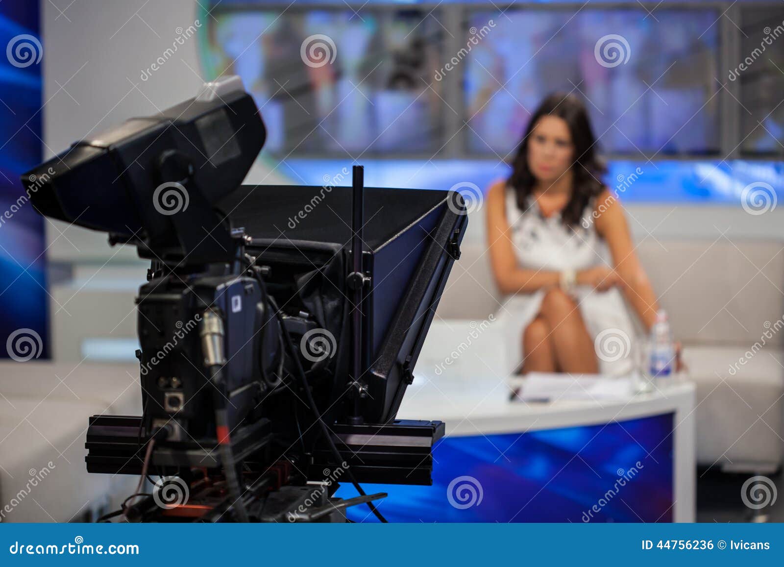 Recording Show in TV Studio Editorial Photo - Image of media, lighting ...