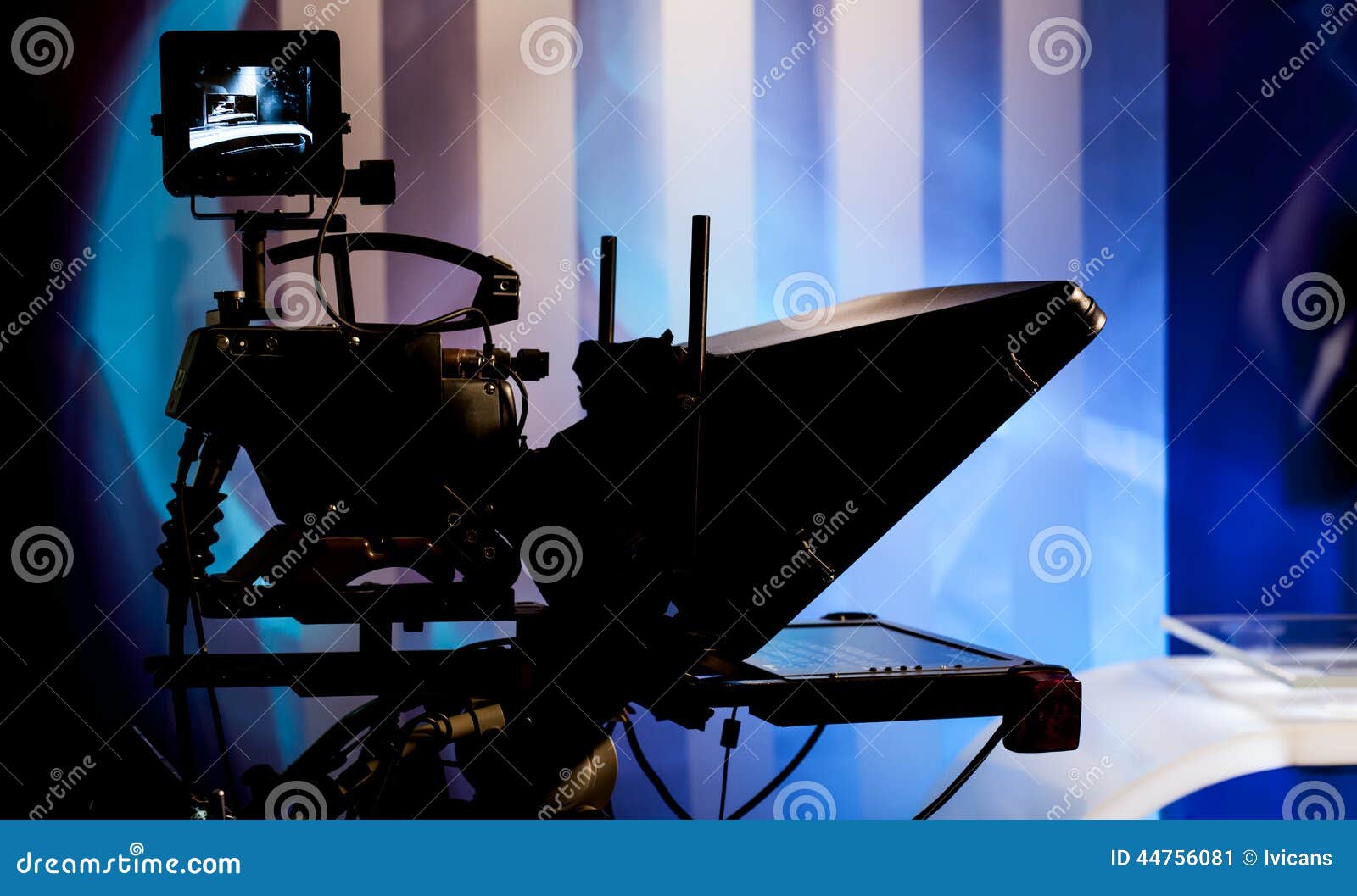 Recording Show in TV Studio Stock Image - Image of journalist, channel ...