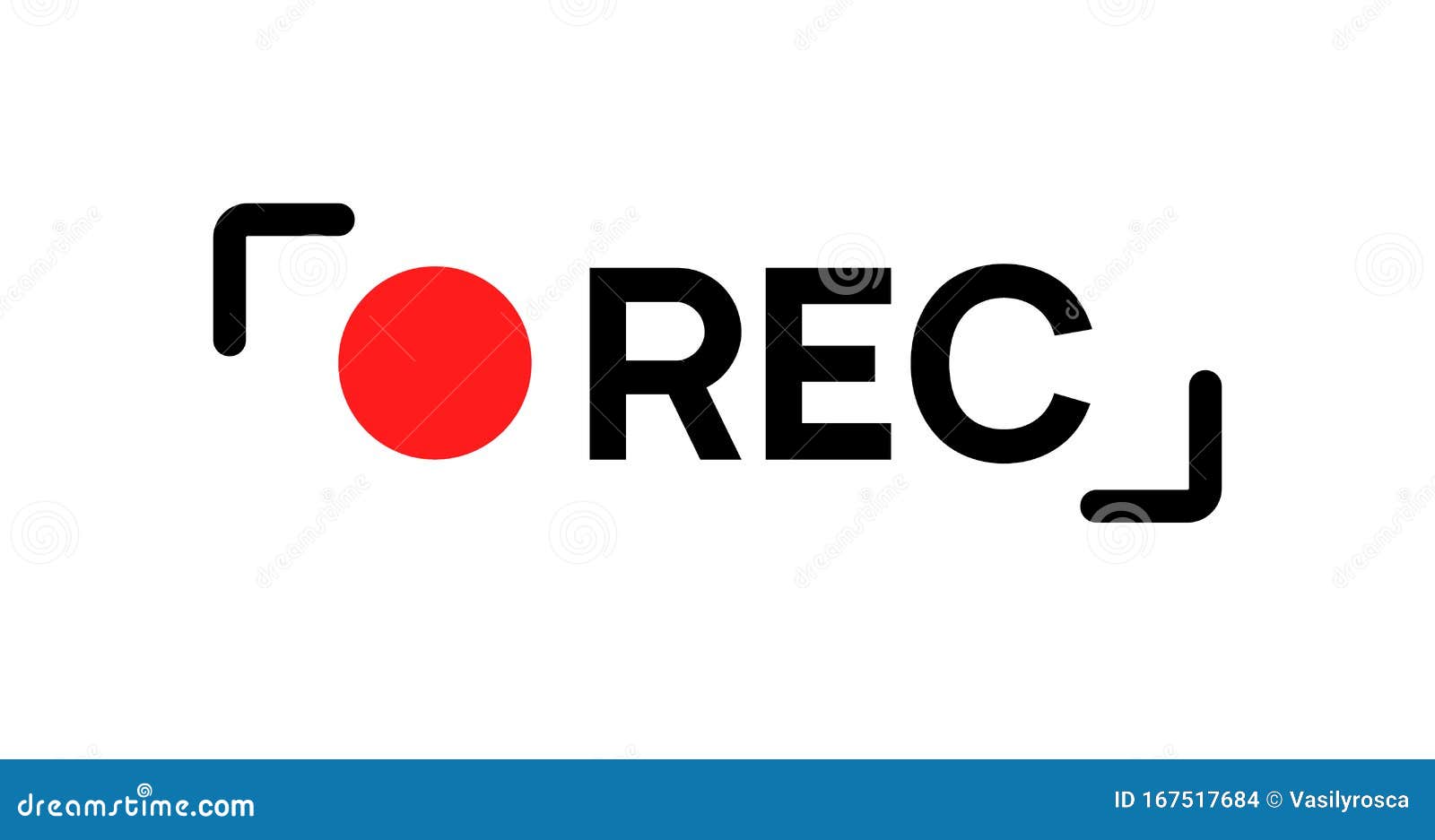 Recording Sign Icon. Red Logo Camera Video Recording Symbol, Rec Icon ... Recording Sign Icon. Red Logo Camera Video Recording Symbol, Rec Icon ...