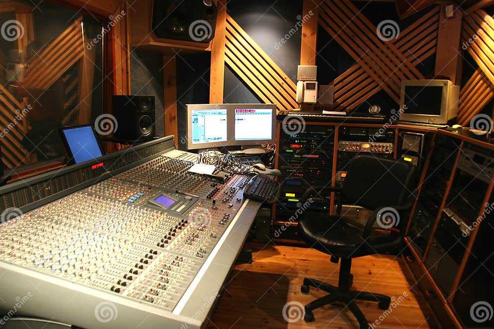 Recording studio stock image. Image of board, console - 1648603