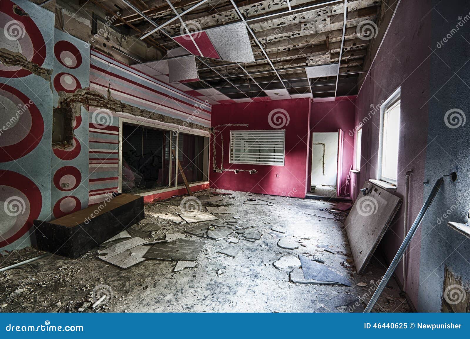 The recording studio stock image. Image of moldy, damaged - 46440625