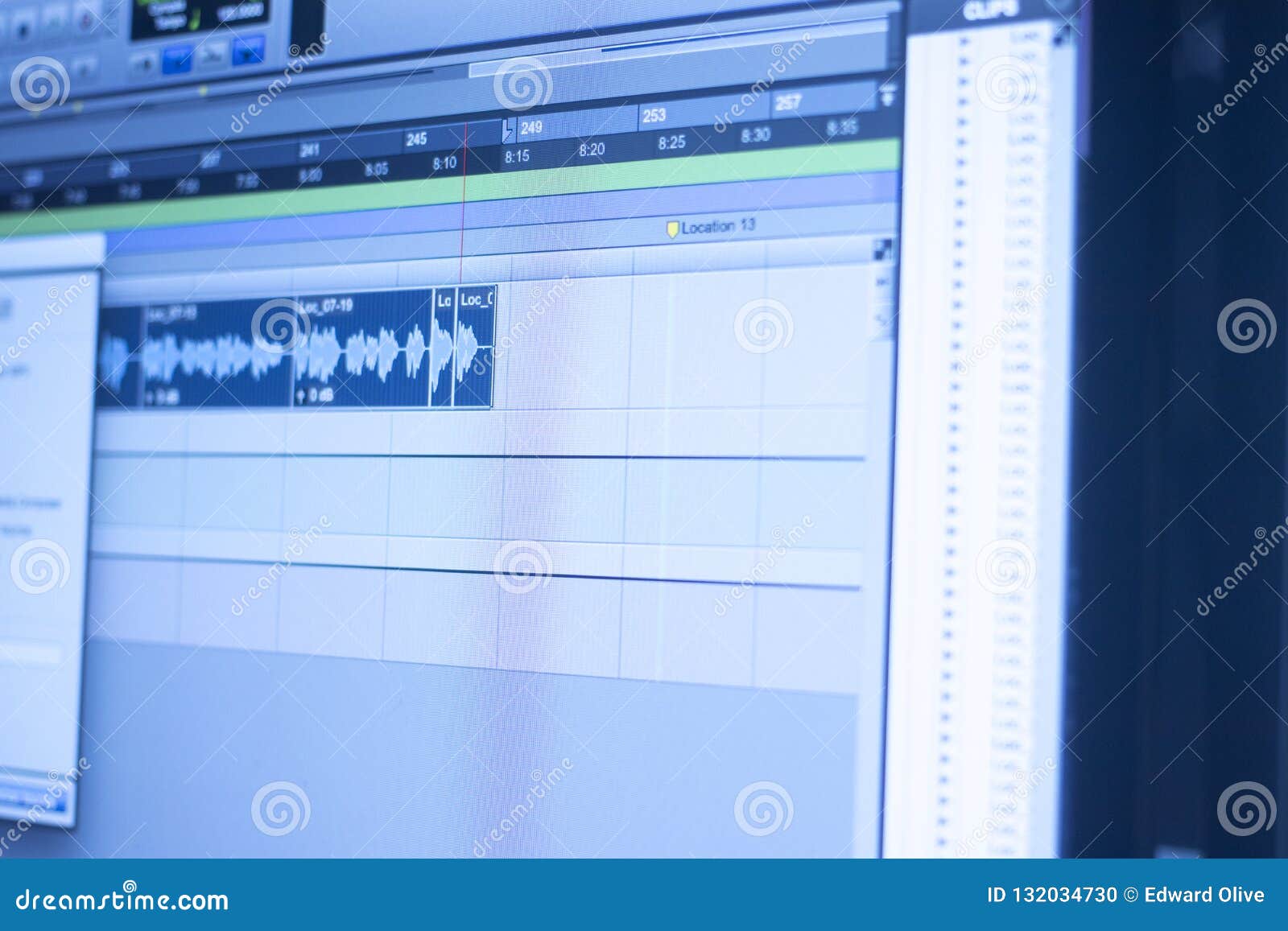Recording Studio Audio Controls Stock Photo - Image of stereo, mixing ...