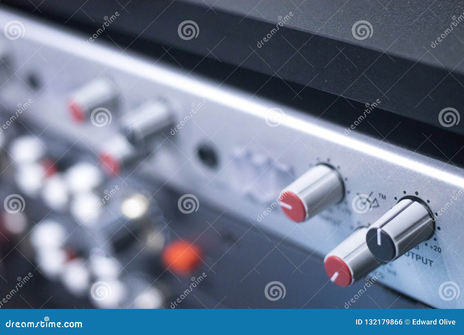 Recording Studio Audio Controls Stock Photo - Image of production ...