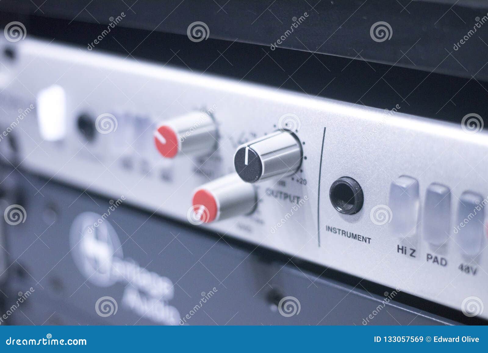 Recording Studio Audio Controls Stock Image - Image of panel, media ...