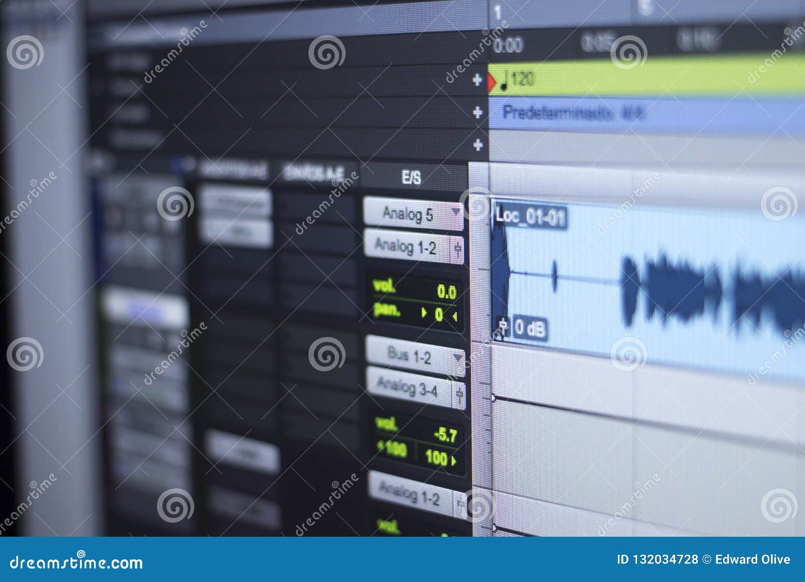 Recording Studio Audio Controls Stock Photo - Image of producer, audio ...