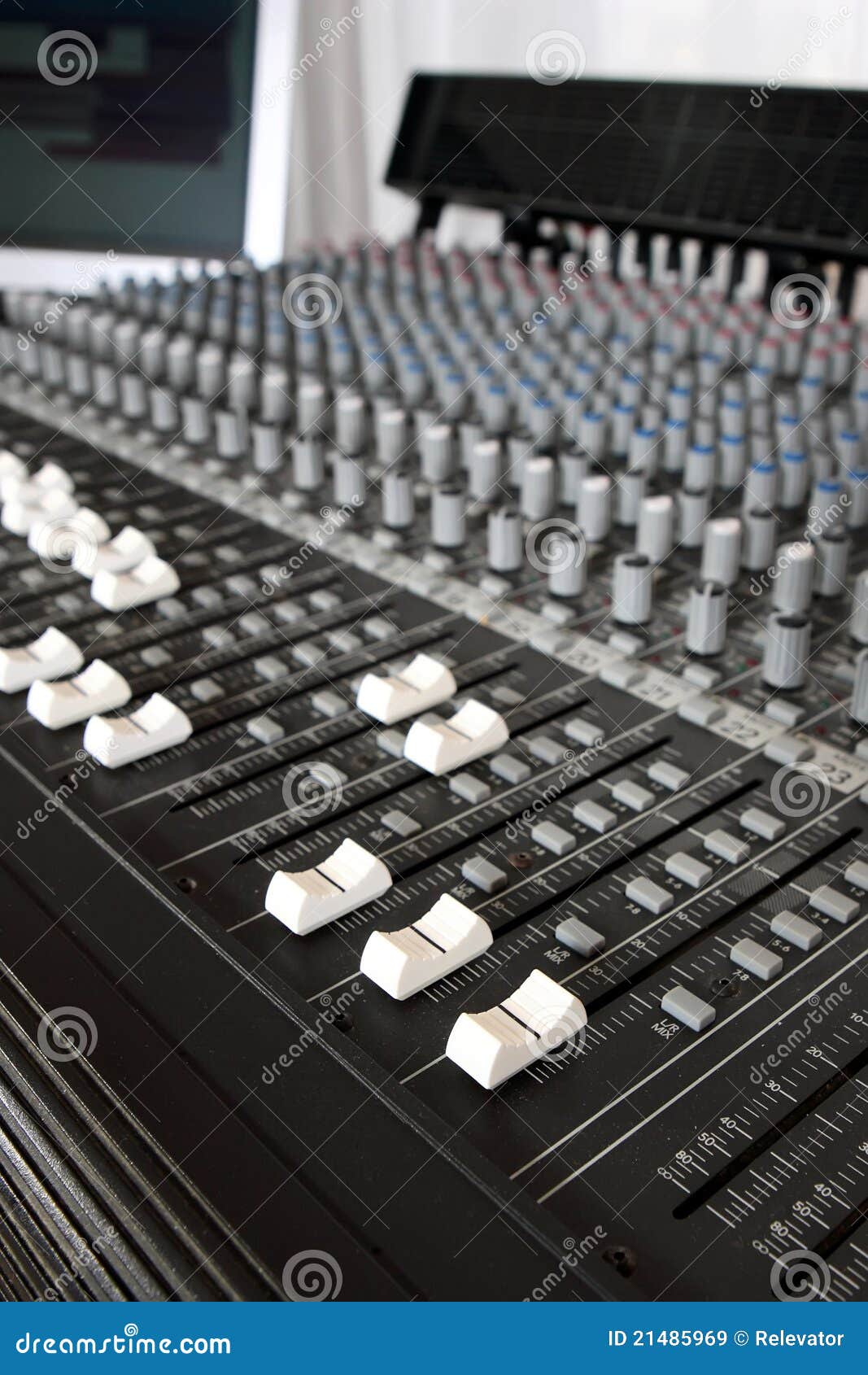 Recording Studio Mixing Console Stock Image - Image of making, song ...