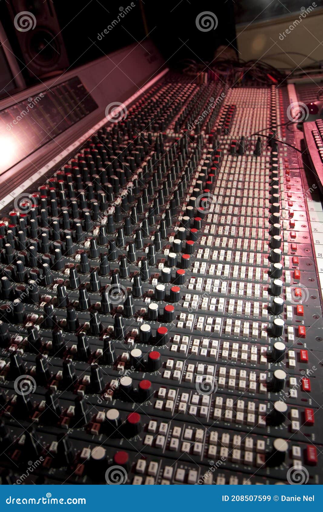 Commercial Recording Studio Desk Stock Image - Image of commercial ...