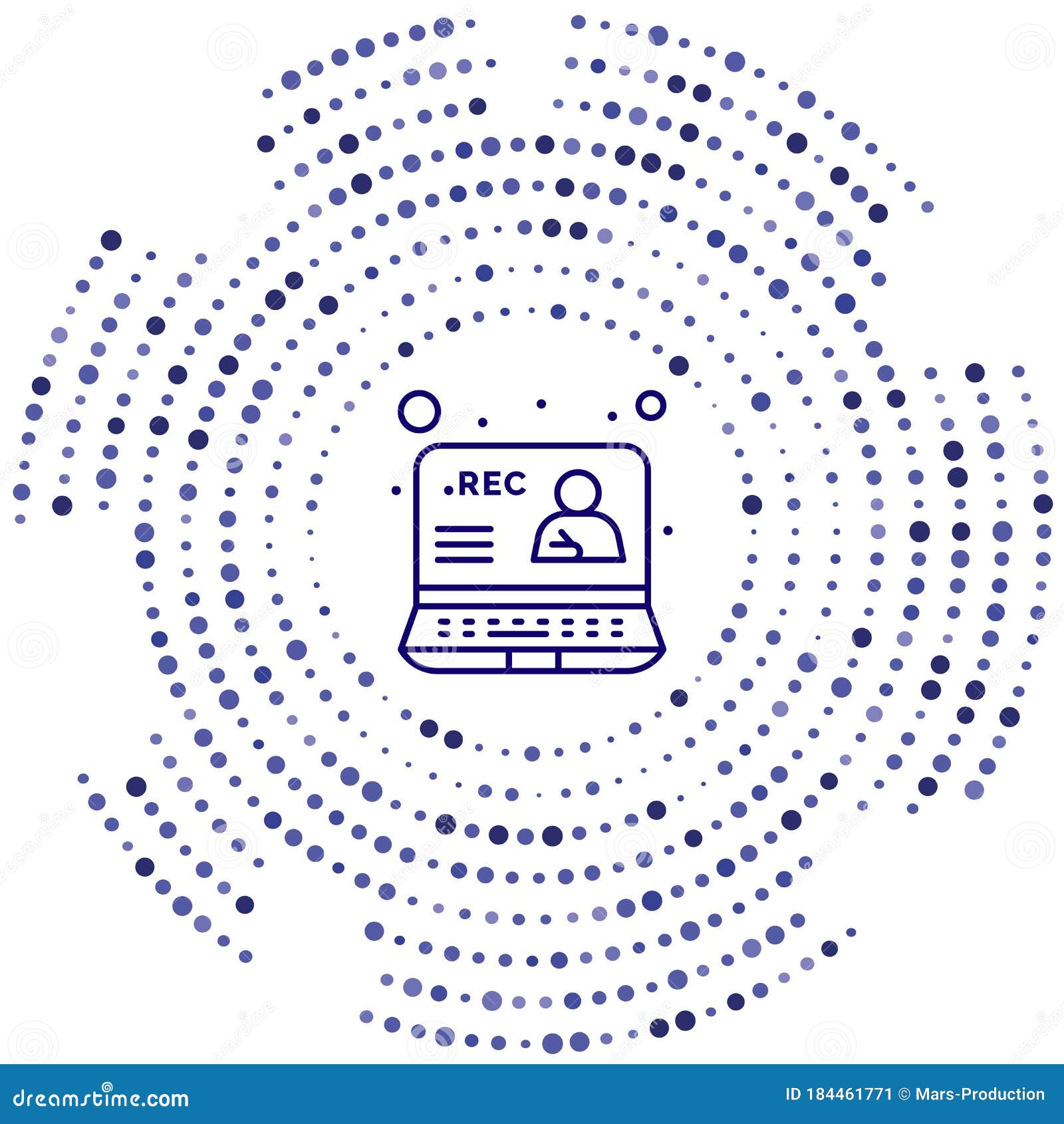 Recording Vector Icon. Recording Editable Stroke. Recording Linear ...