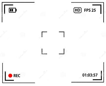 Recording View, Camera View Vector Stock Vector - Illustration of empty ...