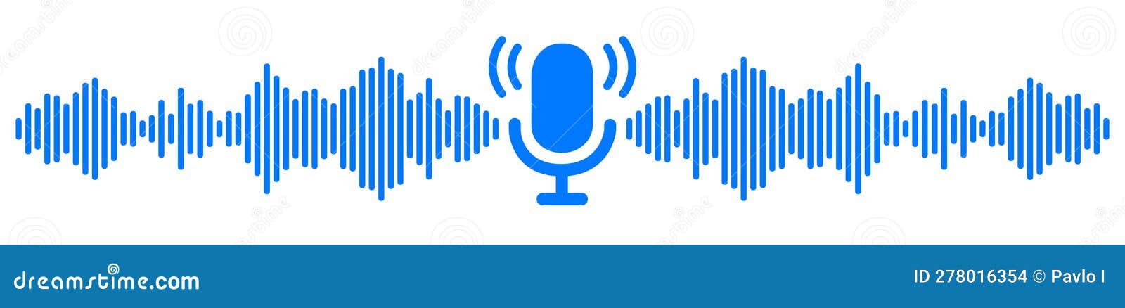 Recording Voice Message Sign, Recording Conversation - Vector Stock ...