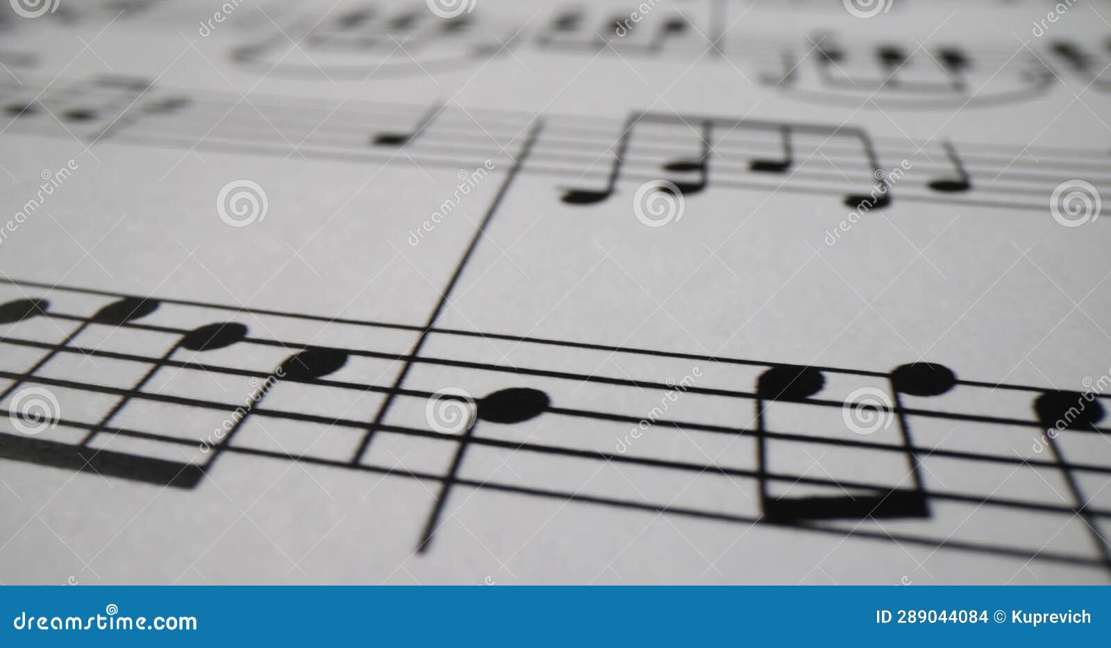 Recordings with Musical Notes for Performing Symphony Stock Footage ...