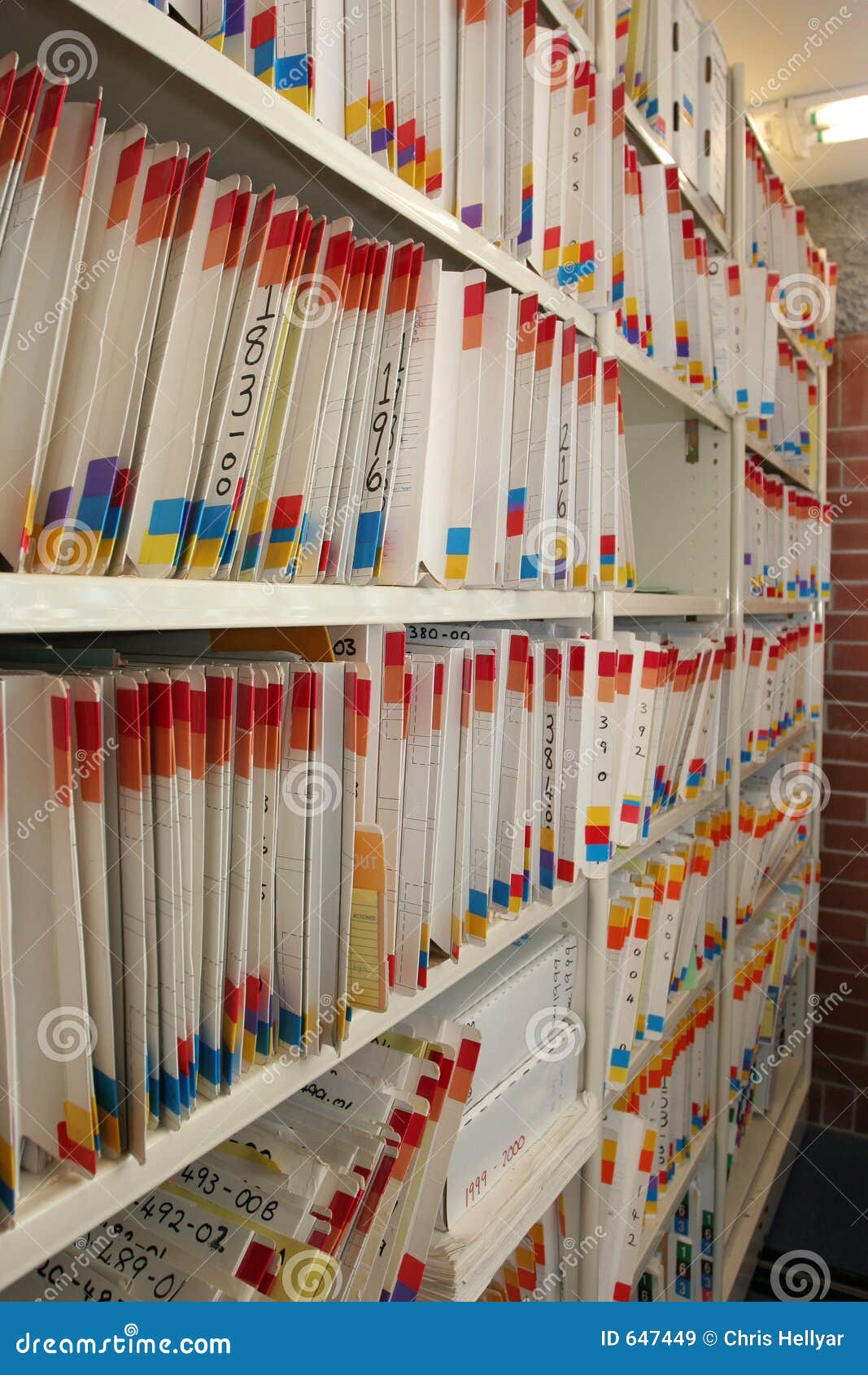 The records room stock image. Image of secret, stored, shelf - 647449
