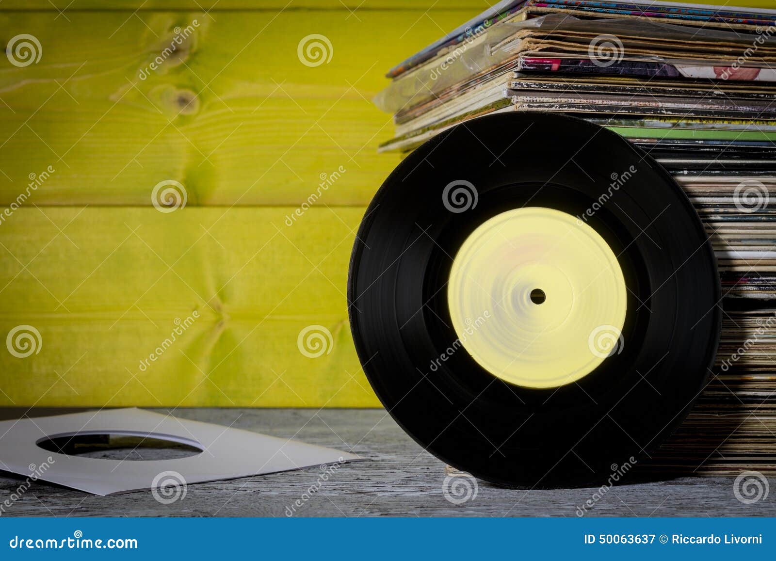 Records Stacked stock image. Image of disco, music, paper - 50063637