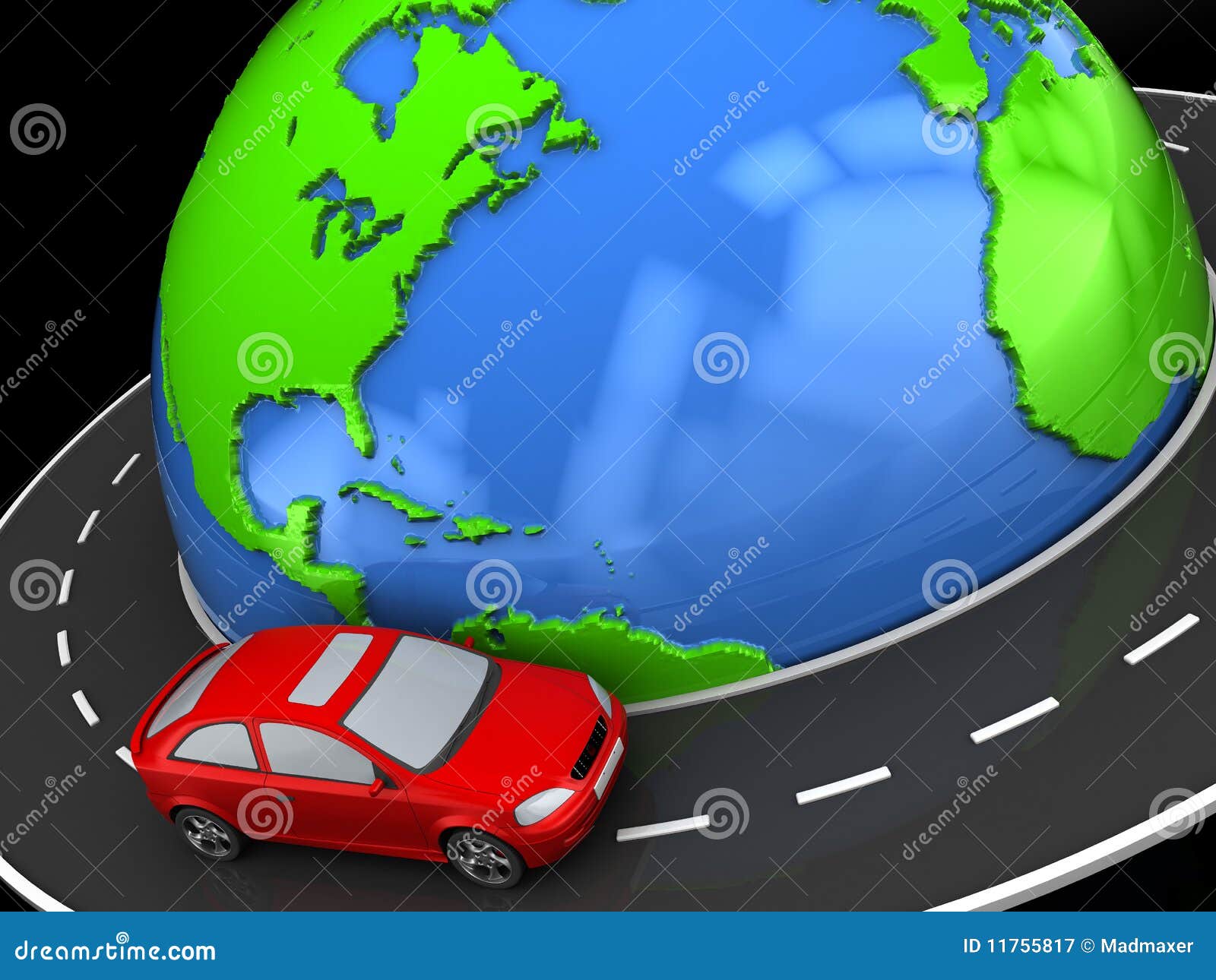 Recorrido Alrededor Del Mundo Stock de ilustración - Ilustración de ...