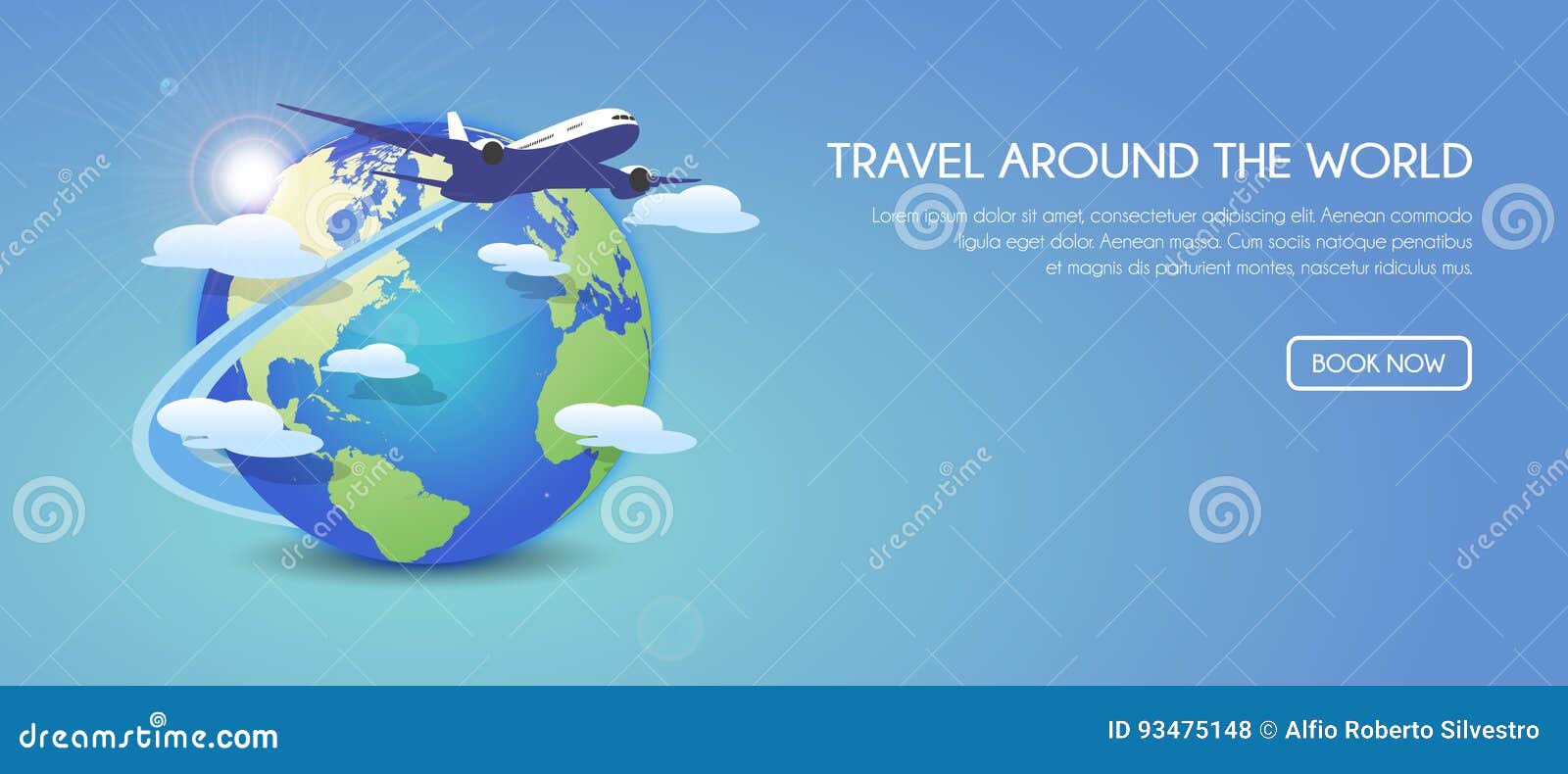 Recorrido en todo el mundo ilustración del vector. Ilustración de ...