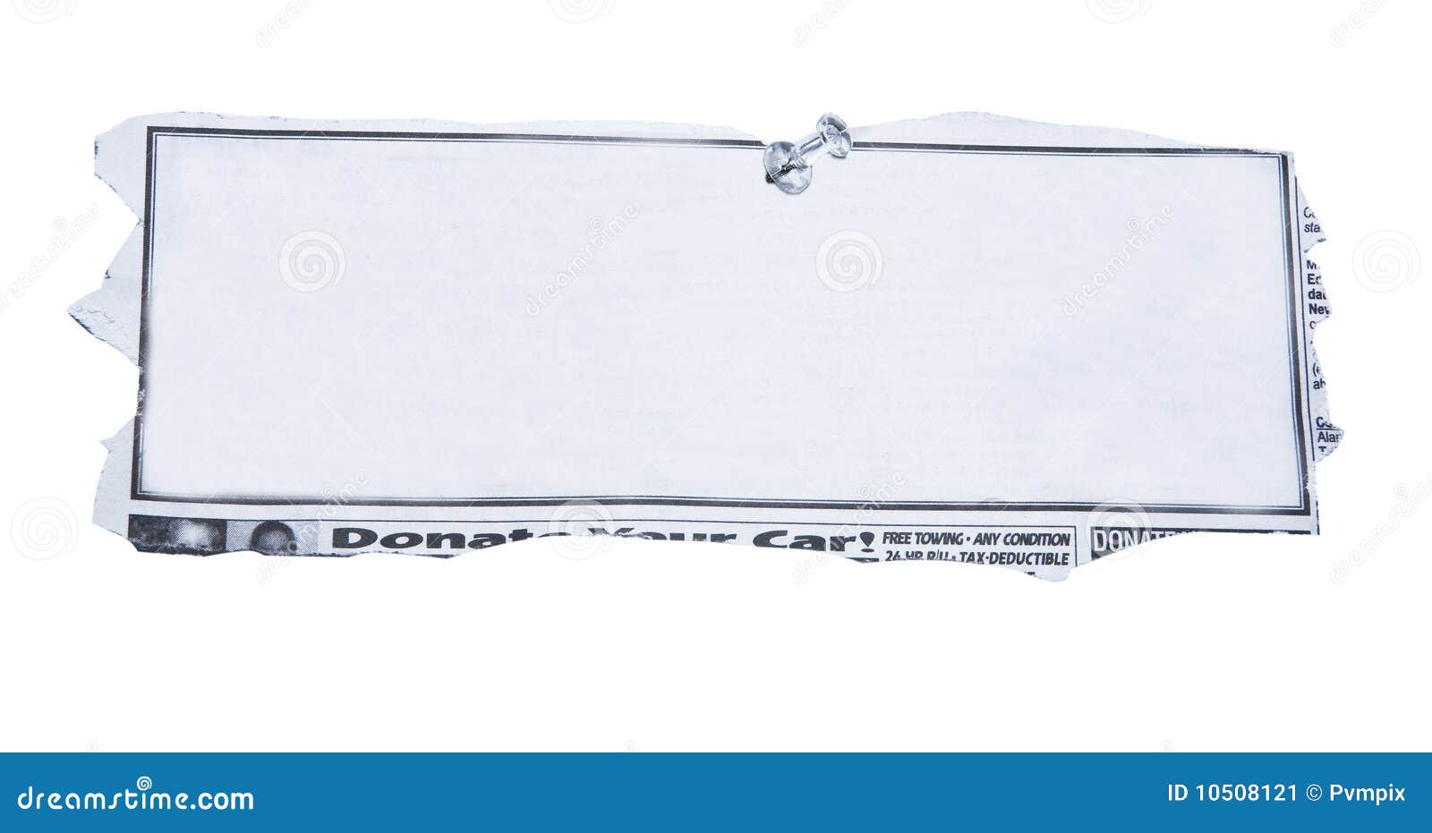 Recortes De Periódico En Blanco Horizontal Imagen de archivo - Imagen ...