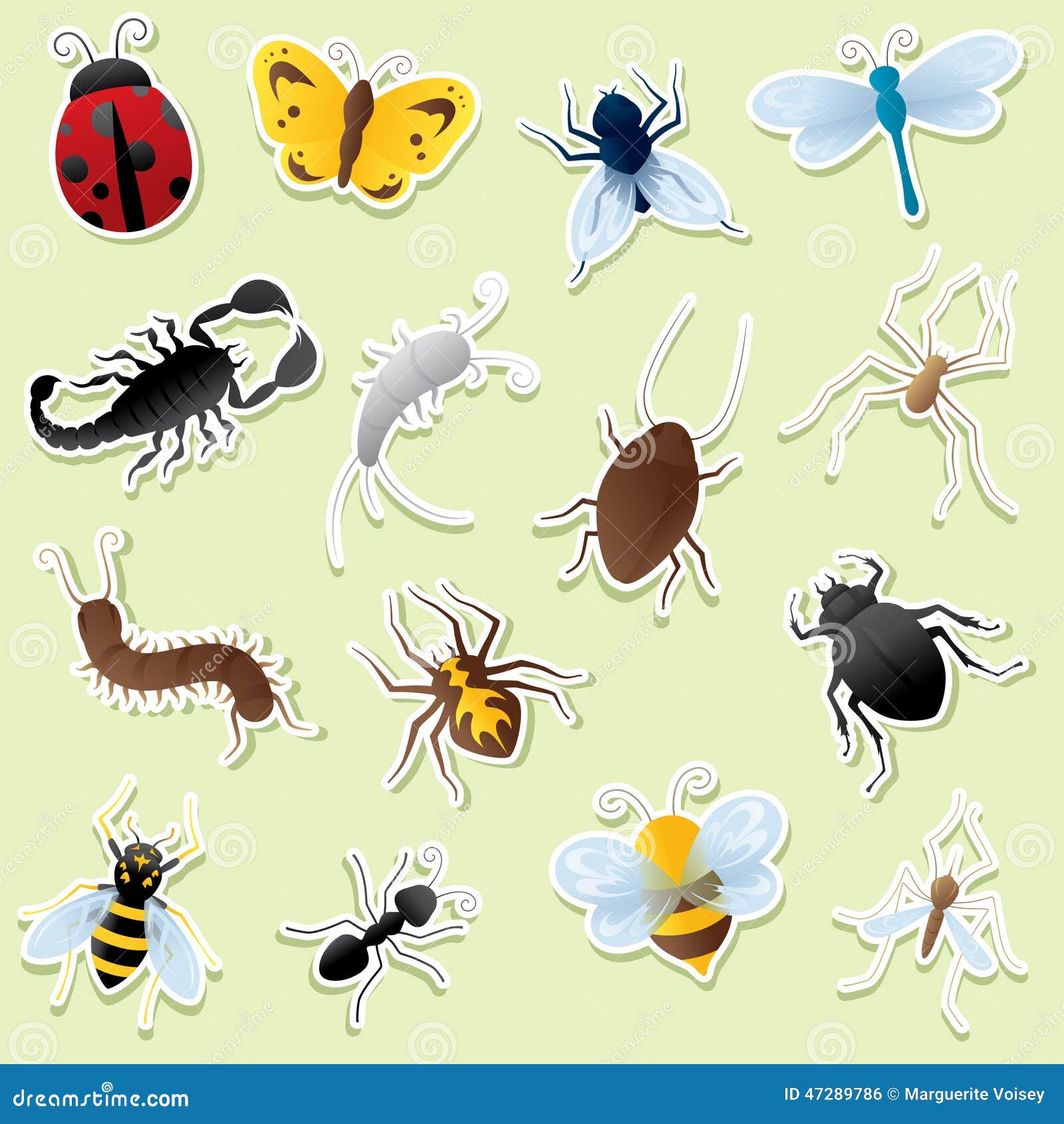 Recortes del bicho ilustración del vector. Ilustración de silvestre ...