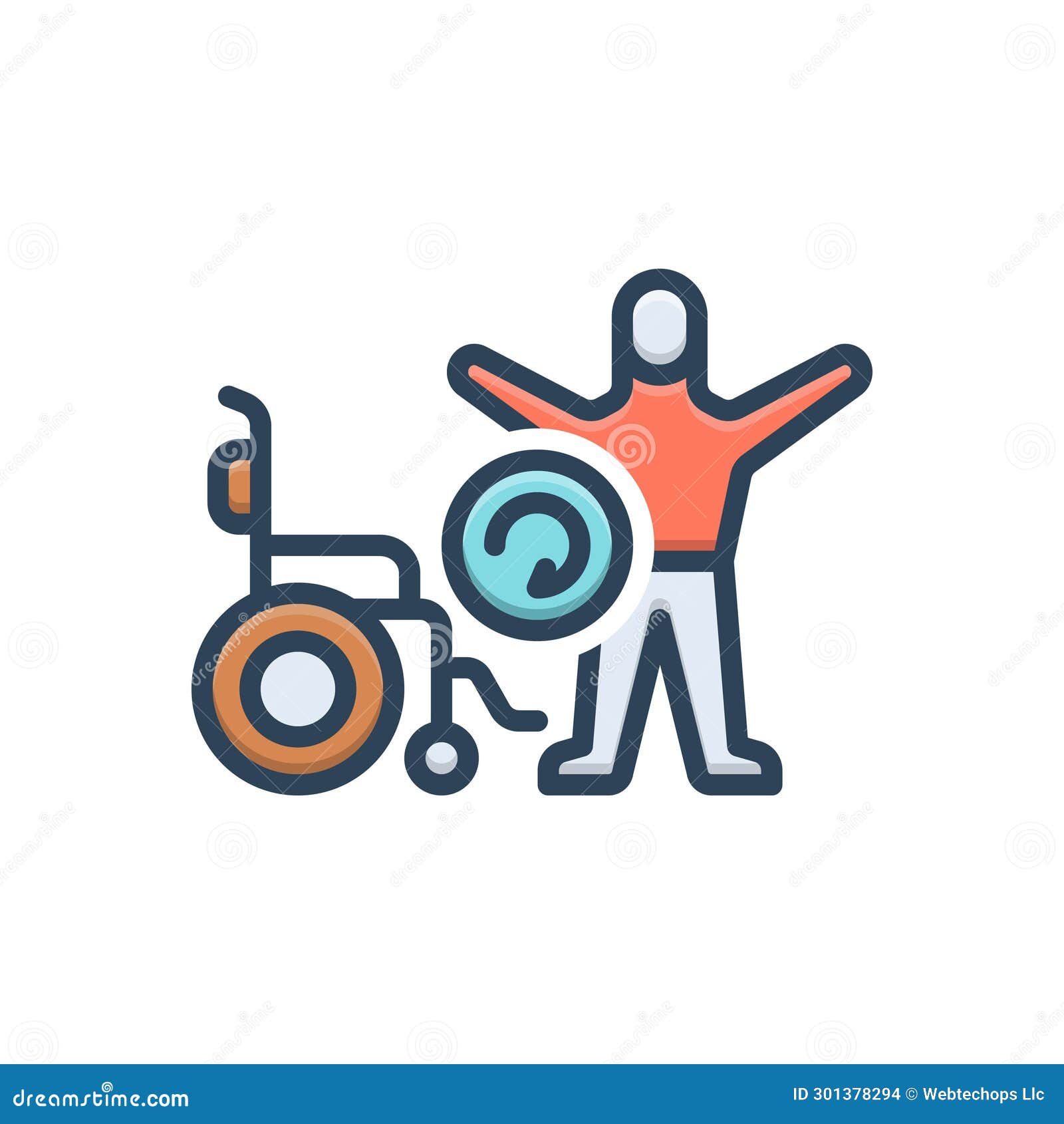 Color Illustration Icon for Recover, Patient and Well Stock ...