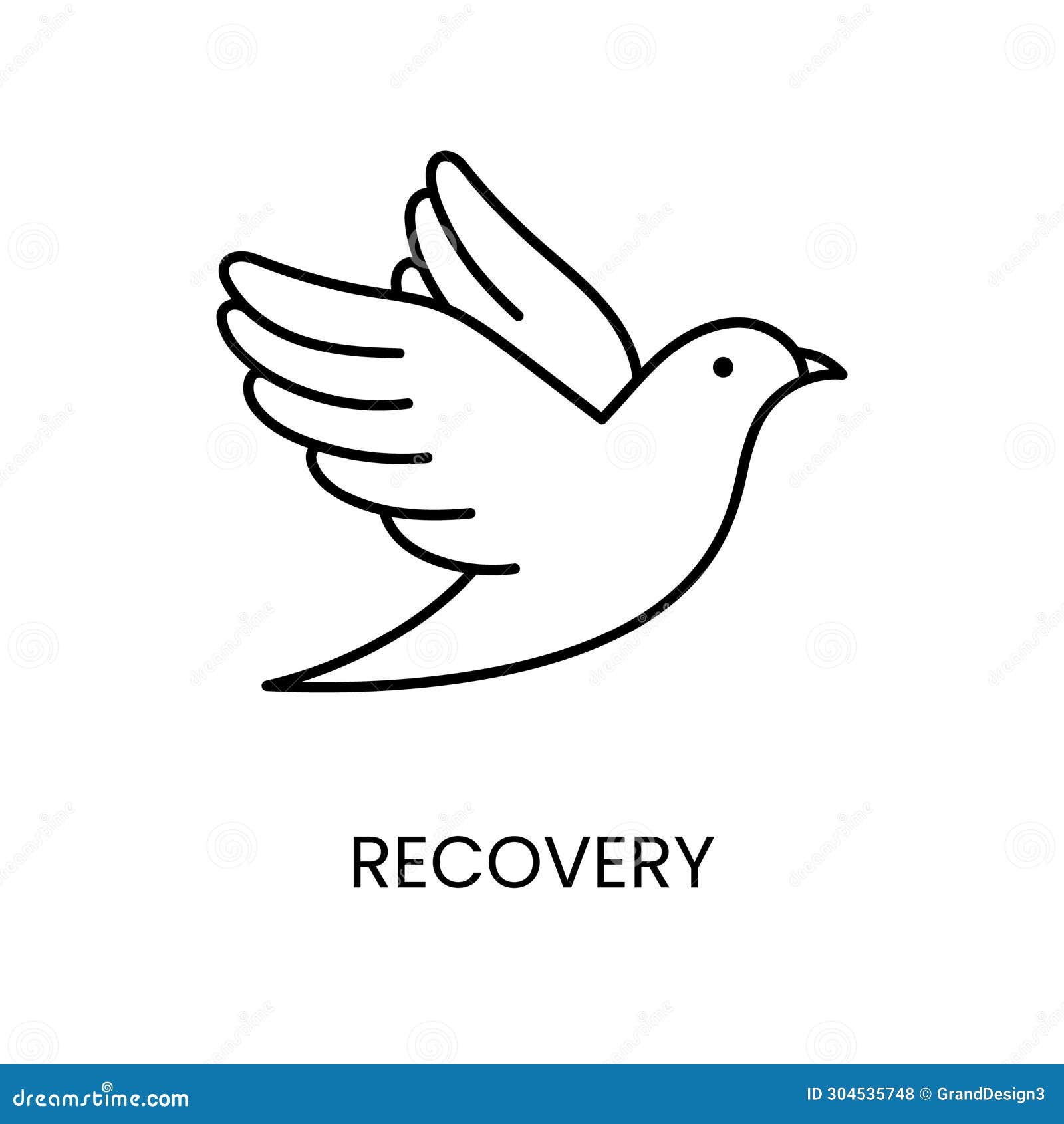 Recovery from Cancer Line Icon Vector Malignant Cancer Disease Stock ...