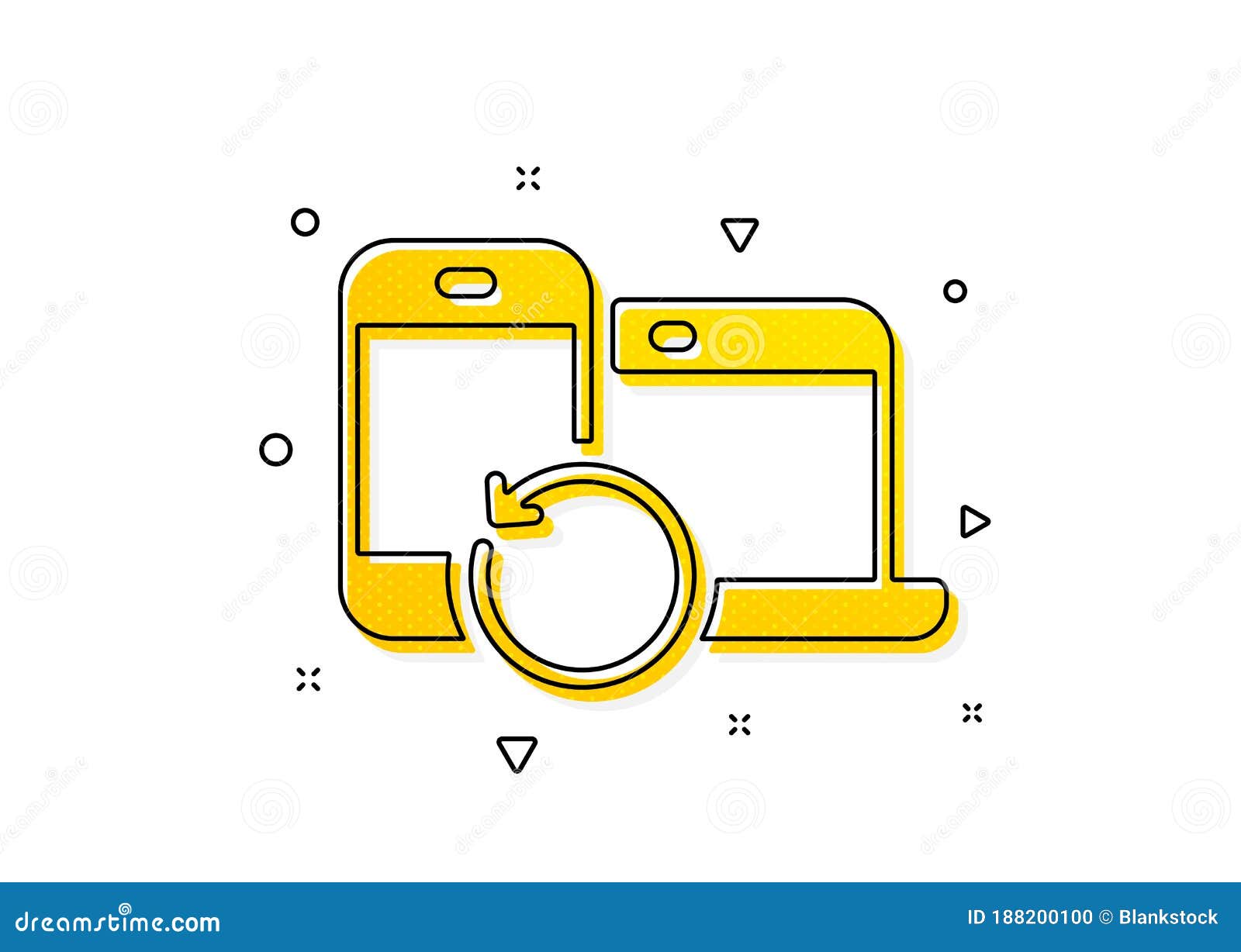 Recovery Devices Icon. Backup Data Sign. Restore Information. Vector ...