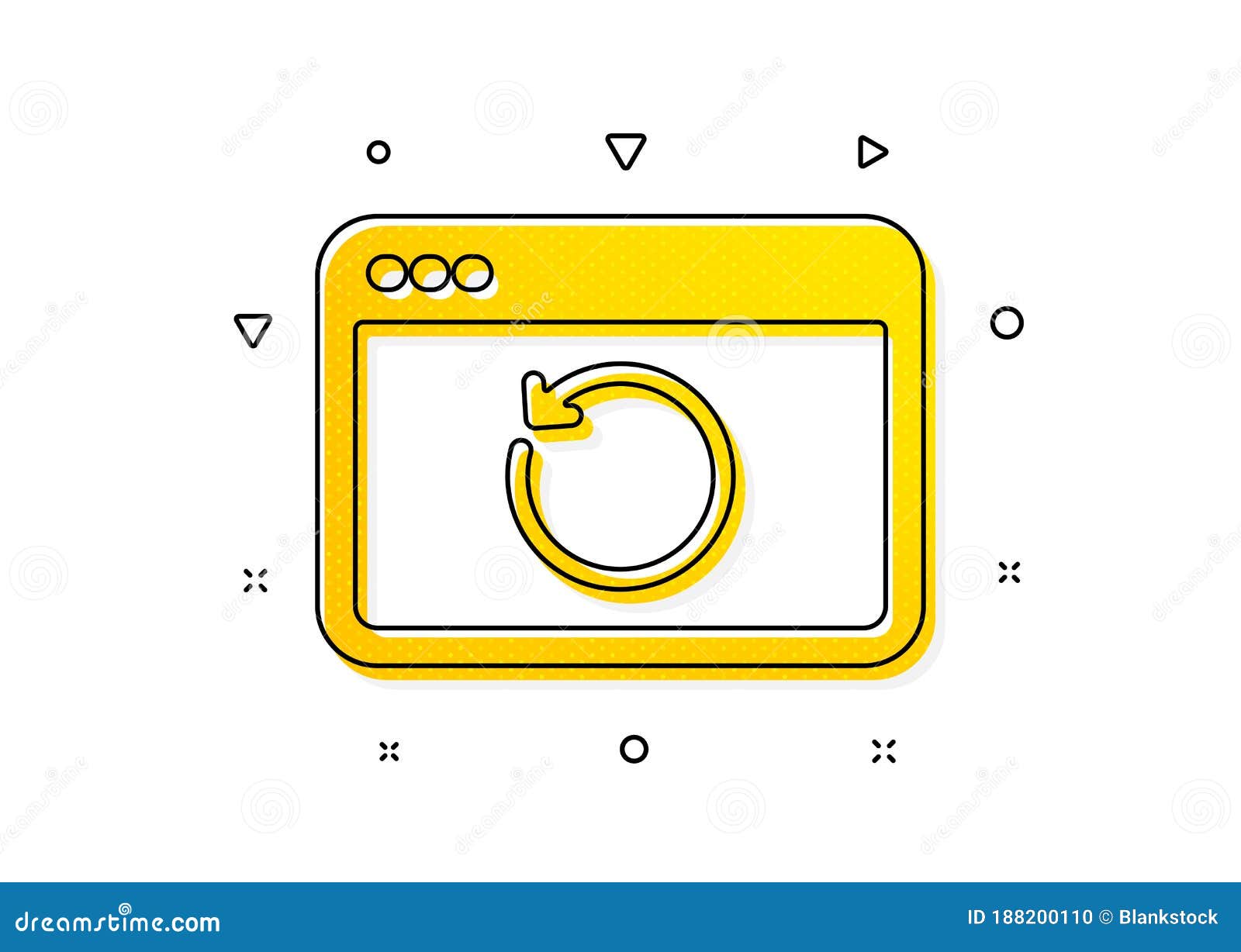 Recovery Internet Icon. Backup Data Sign. Restore Information. Vector ...