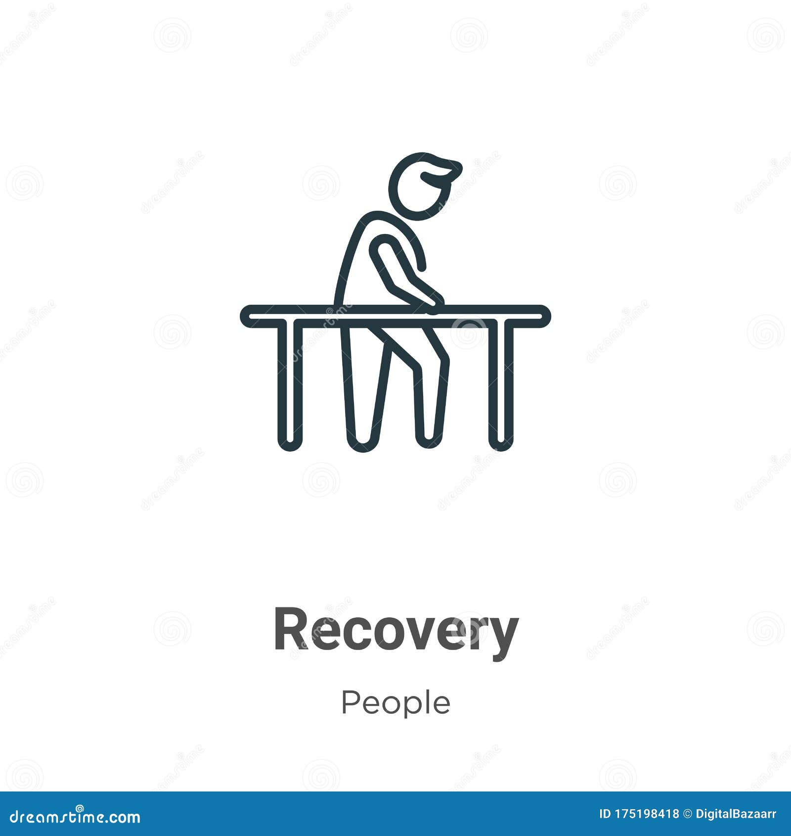 Recovery Outline Vector Icon. Thin Line Black Recovery Icon, Flat ...