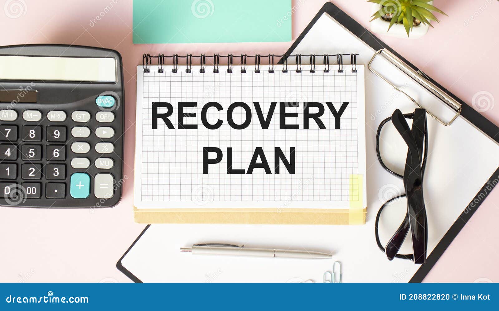 Recovery Plan Word Written on Paper. Stock Photo - Image of crisis ...