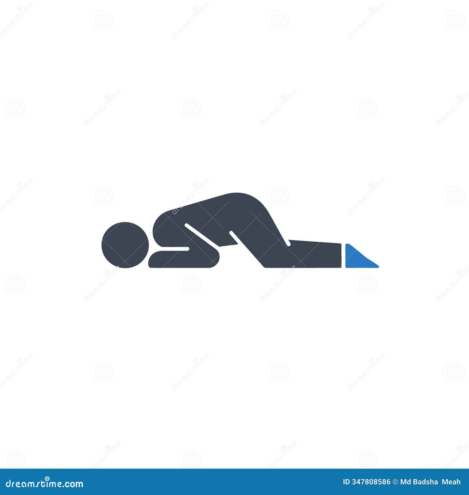 Recovery Position Cartoon Vector | CartoonDealer.com #45062399