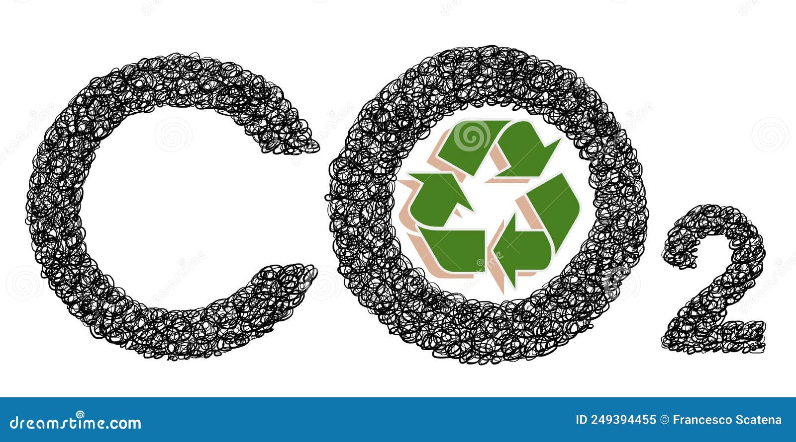 Recovery and Recycling Carbon Dioxide CO2 - Concept Image Stock ...