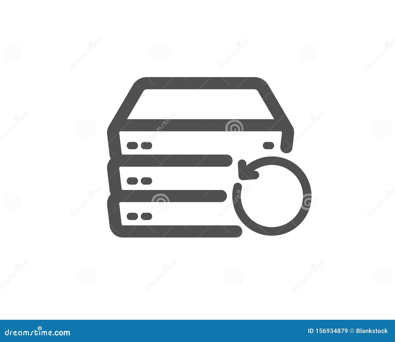 Recovery Server Icon. Backup Data Sign. Restore Information. Vector ...
