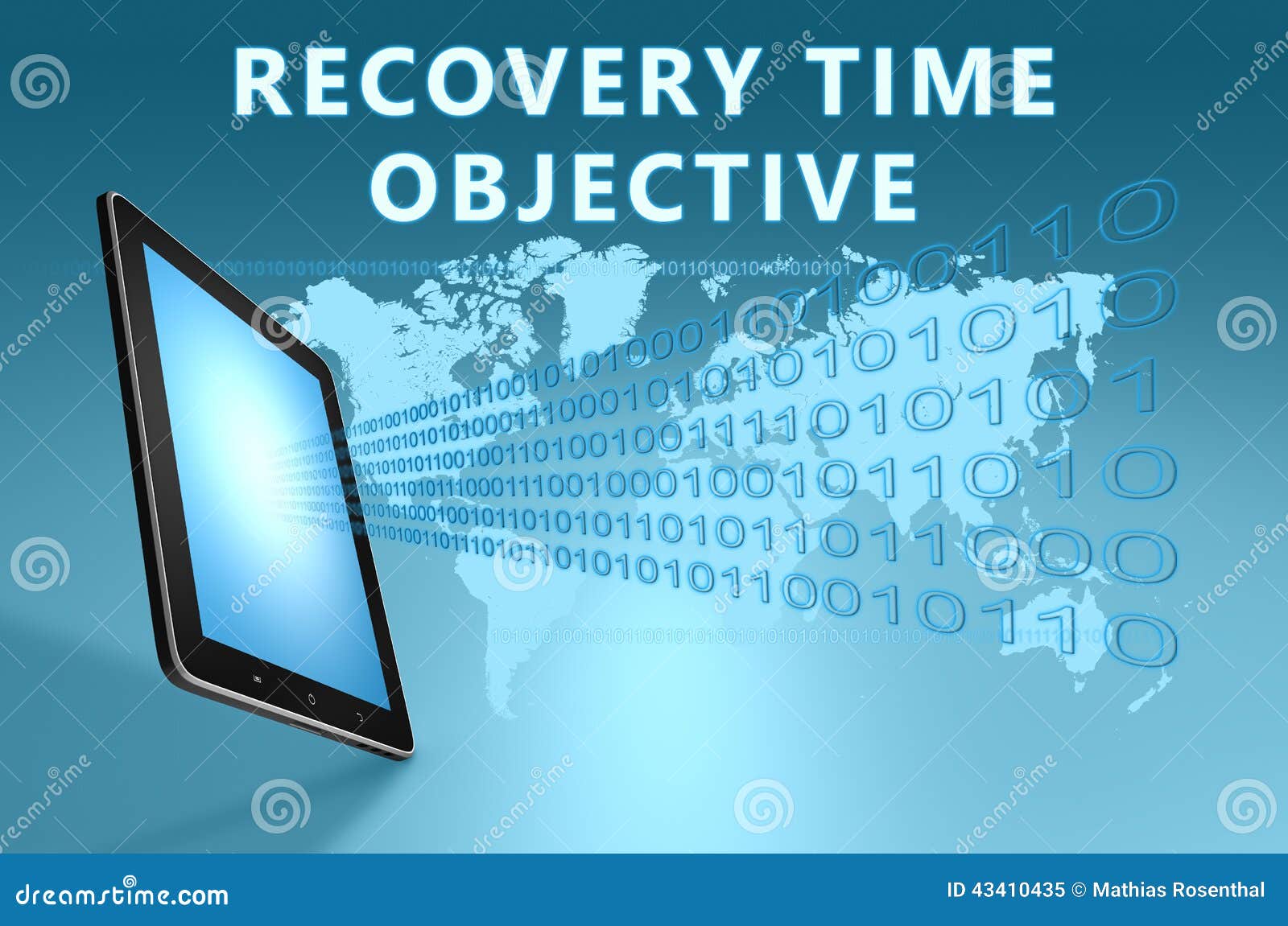 Recovery Time Objective stock illustration. Illustration of process ...