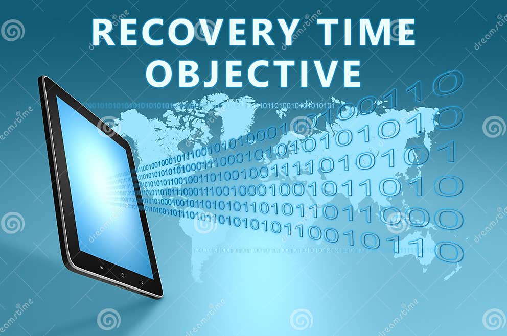 Recovery Time Objective stock illustration. Illustration of process ...