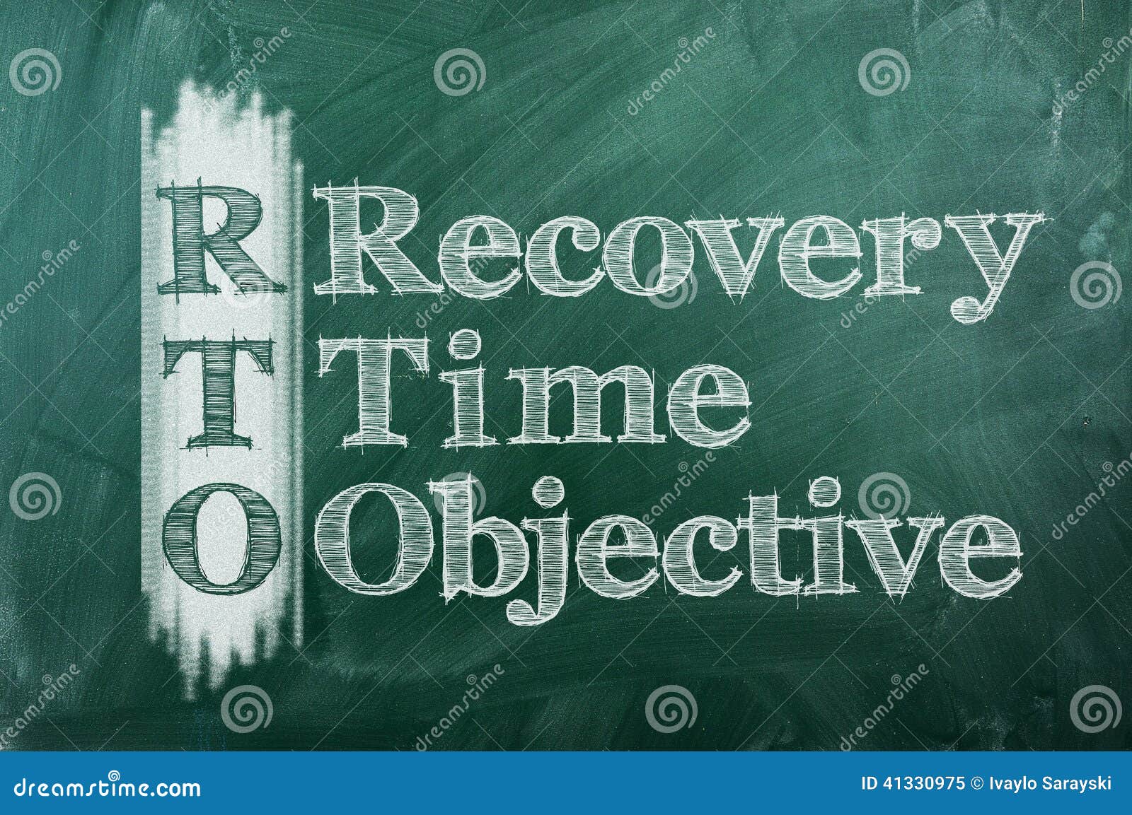 Recovery Time Objective stock image. Image of operations - 41330975