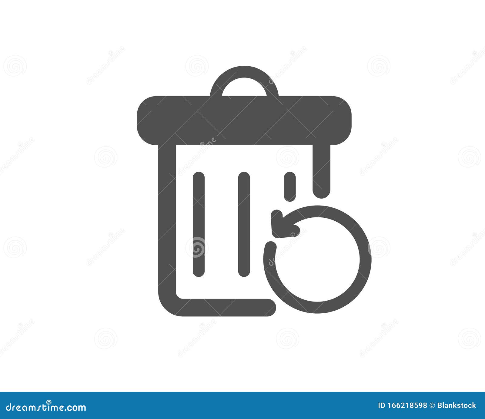 Recovery Trash Bin Icon. Backup Data Sign. Restore Information. Vector ...