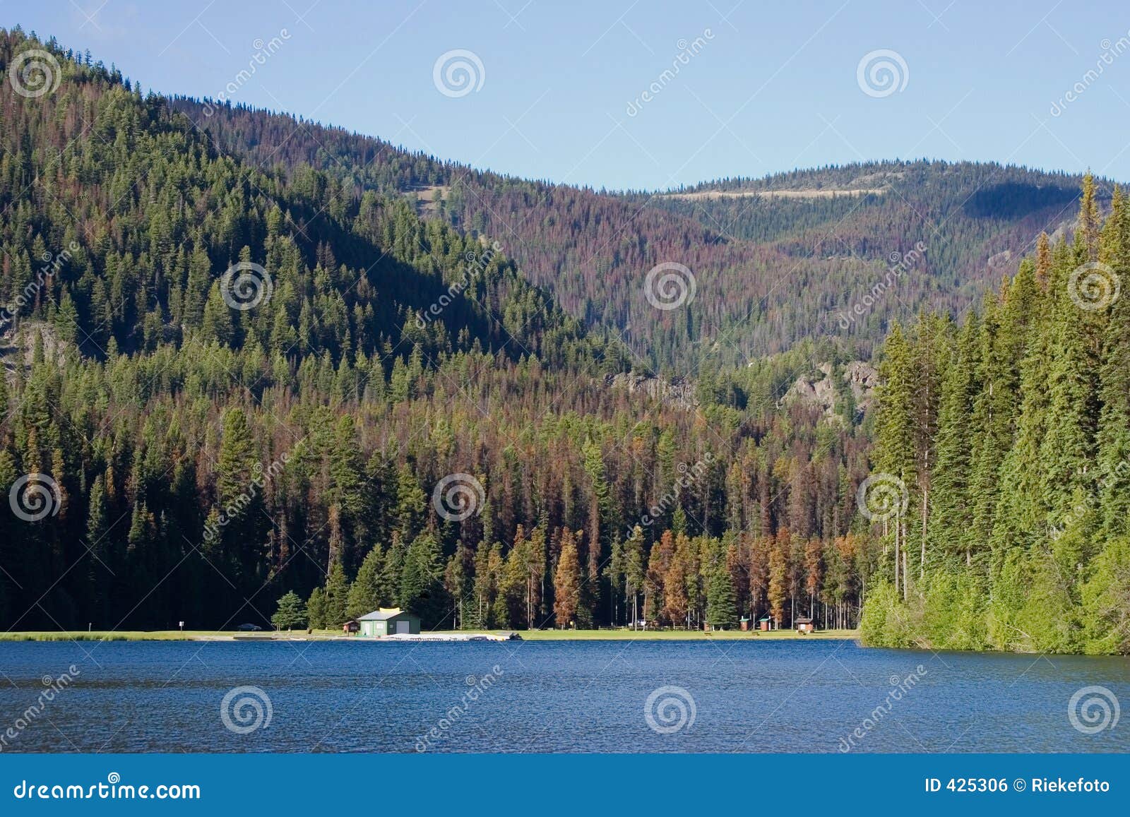 Recration Area on a Lakeshore Stock Photo - Image of canoe, preserve ...