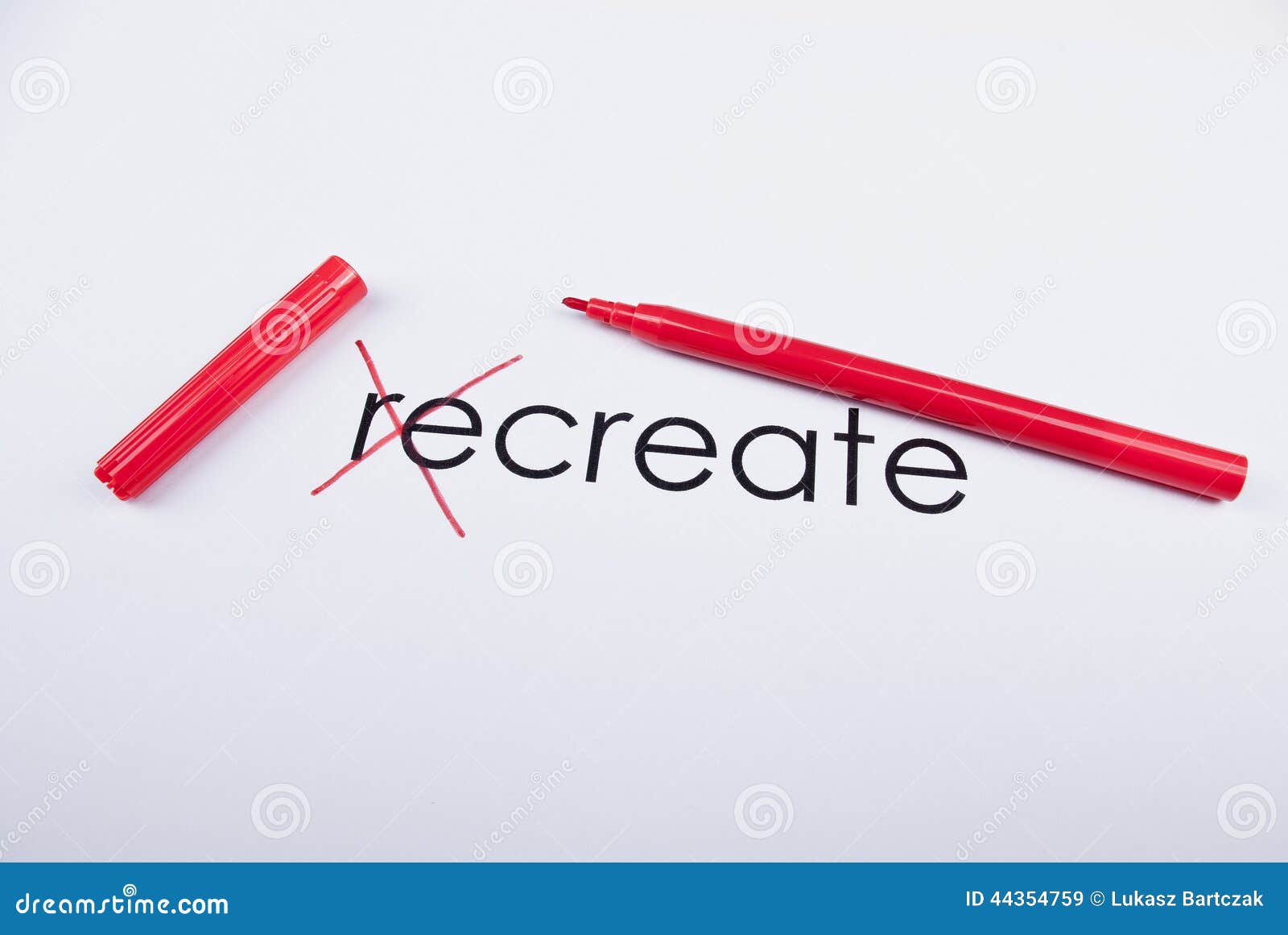 ReCREATE stock image. Image of plagiarism, concept, idea - 44354759