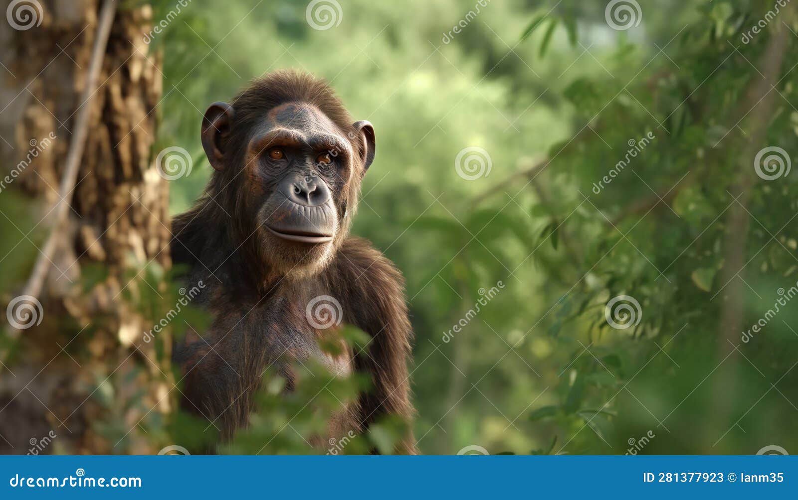 Walking Apes Monkey With Silhouette And Line Art, Ape, Chimpanzee ...