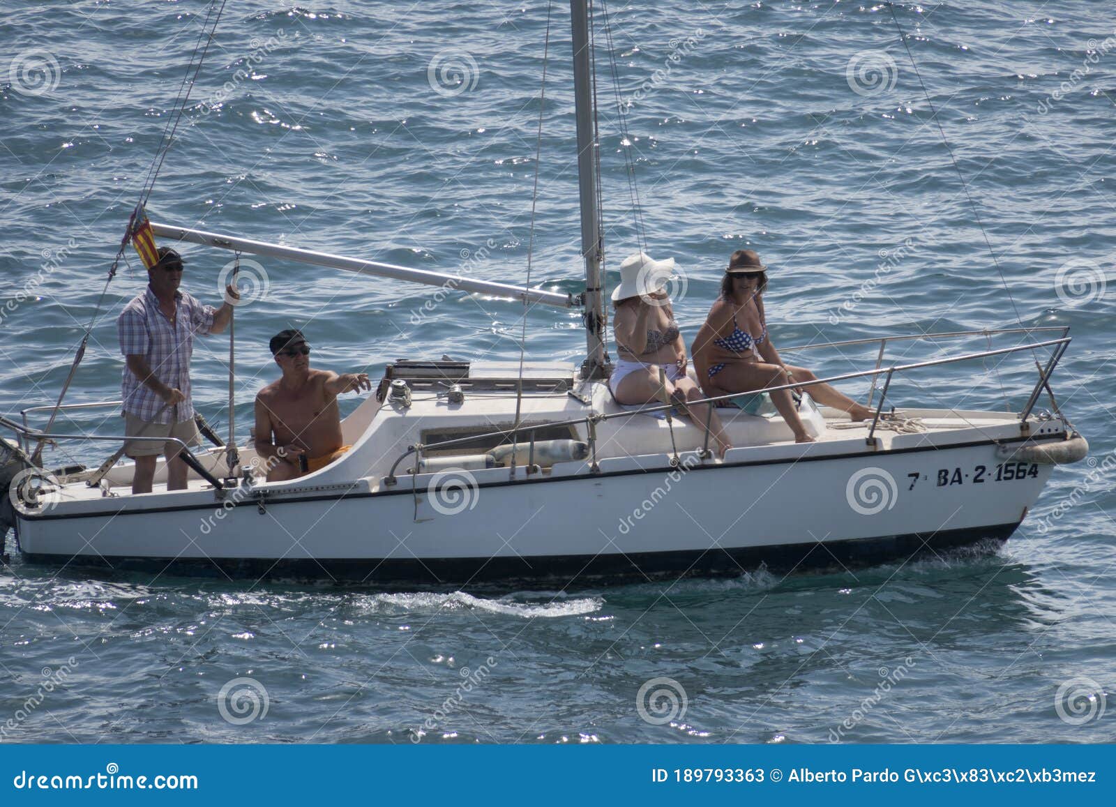 Recreation Boat with People on Board Editorial Stock Photo - Image of ...