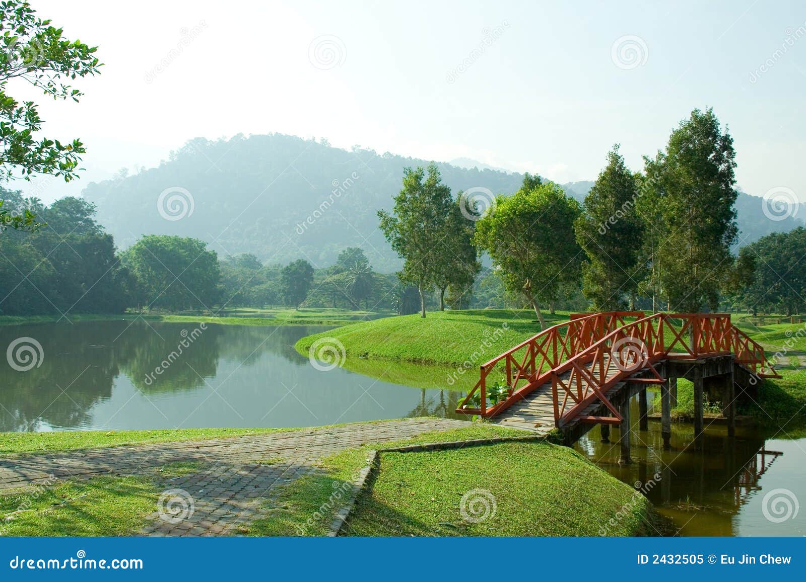 Recreation Park stock image. Image of asia, green, lake - 2432505