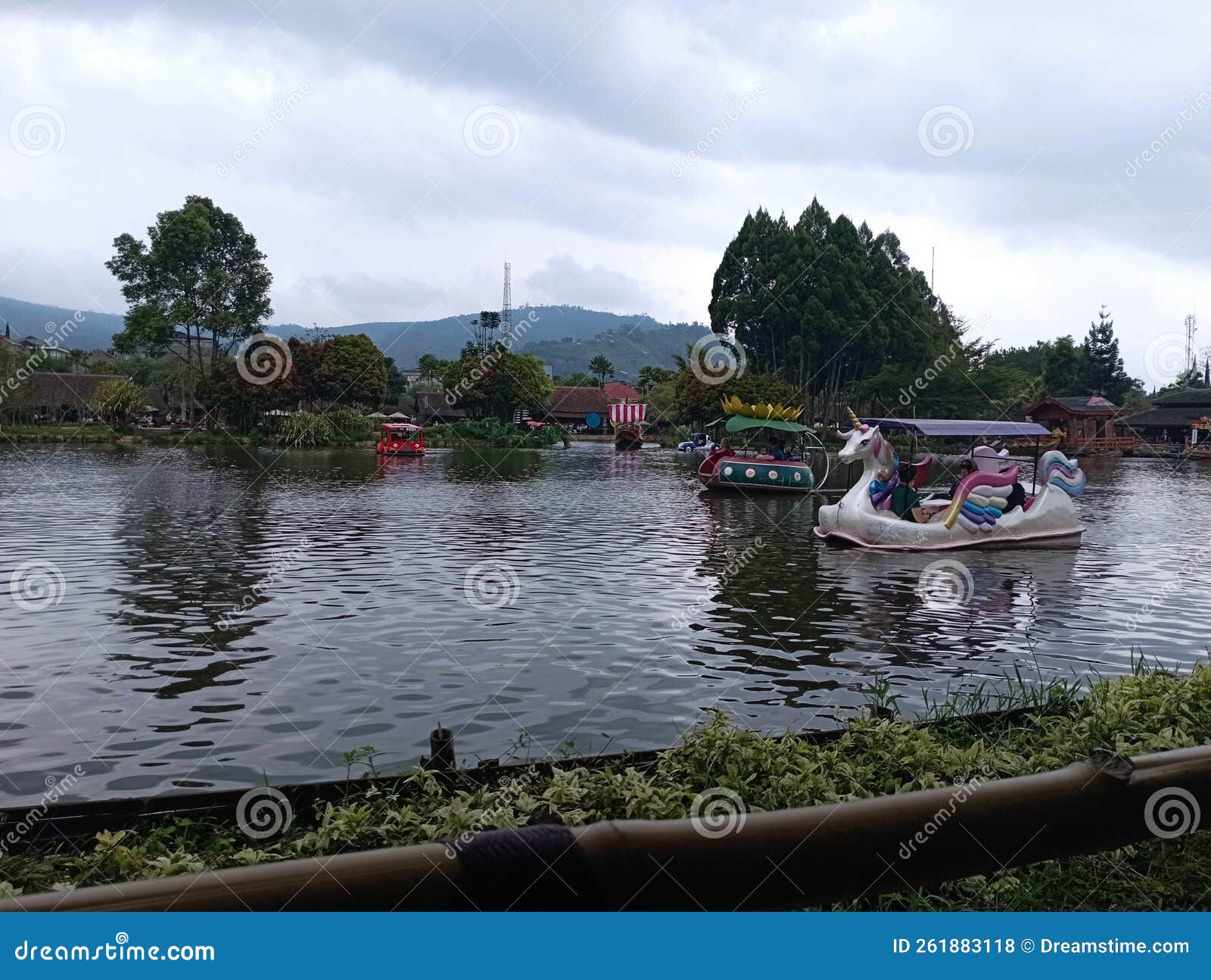 Recreation Park with Lake Inside Editorial Stock Photo - Image of ...