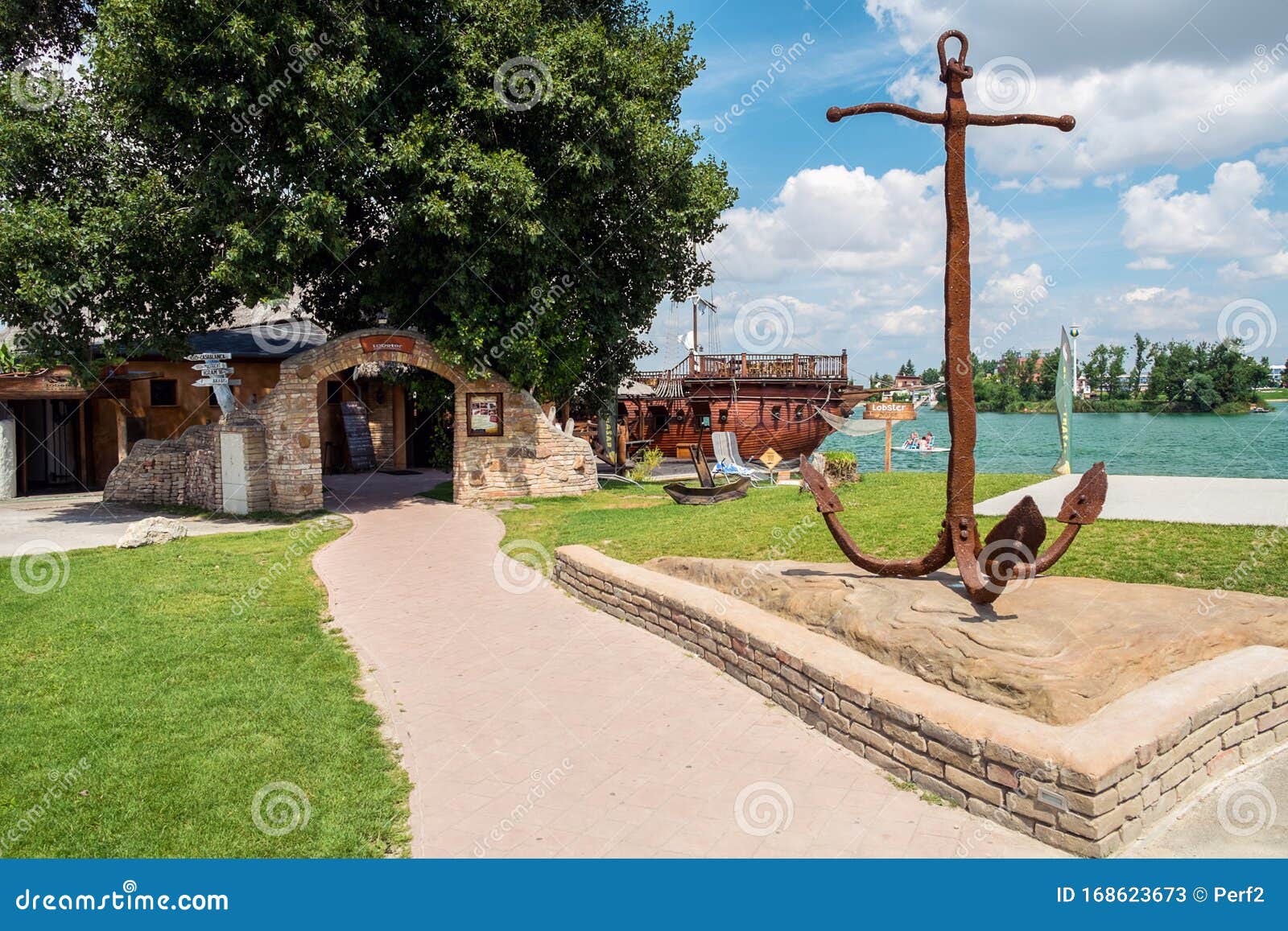 Recreation in Senec editorial stock photo. Image of rest - 168623673