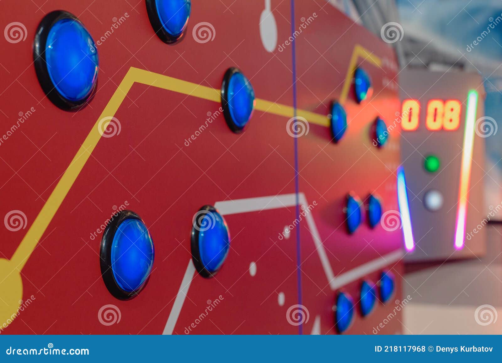 Recreational Arcade Machine Stock Photo - Image of attraction, area ...