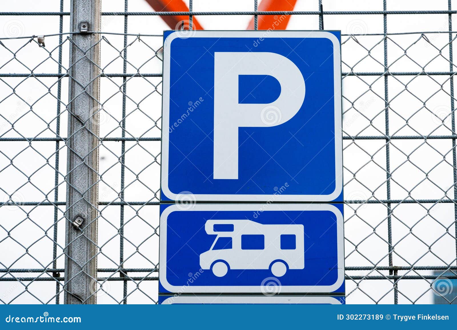 Recreational Van Parking Site Sign.. Stock Image - Image of parking ...
