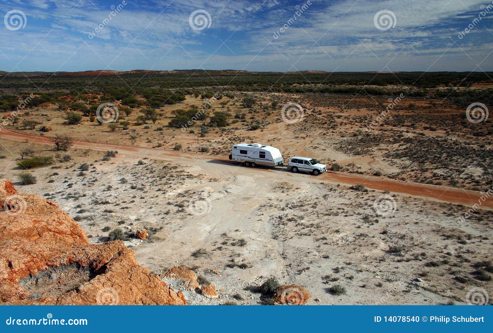 Recreational Vehicle in Outback Stock Photo - Image of landscapes ...