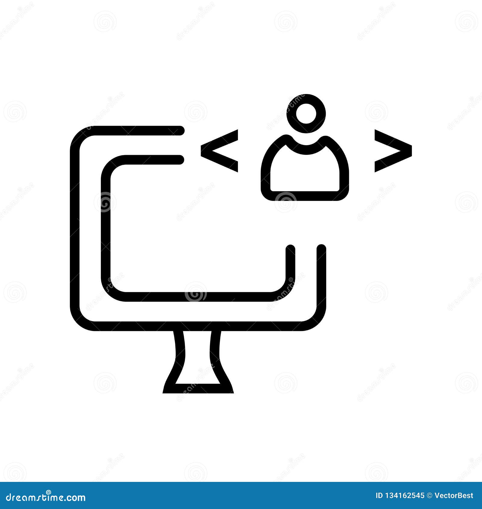 Recruit Icon Vector Sign and Symbol Isolated on White Background Stock ...