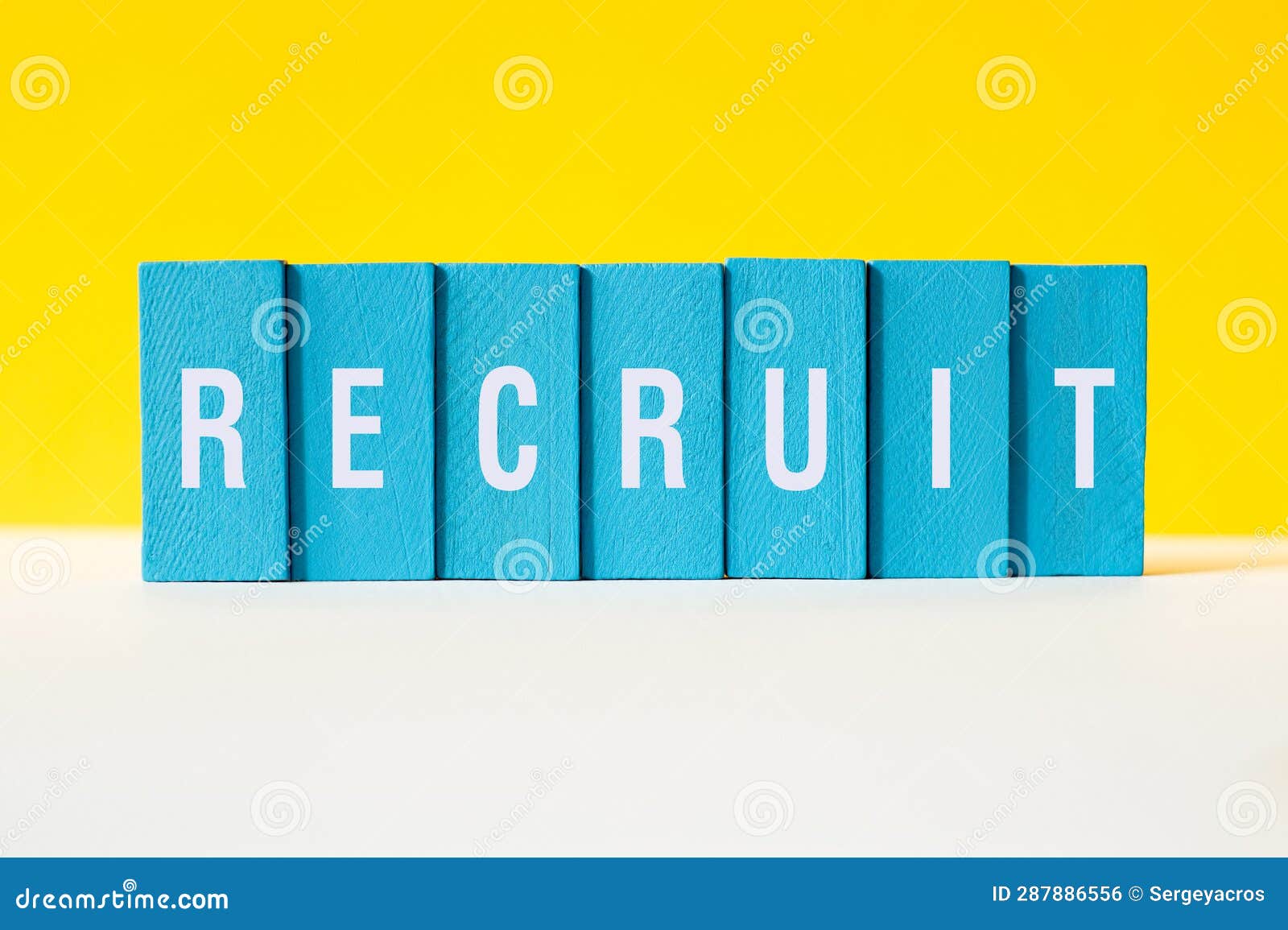 Recruit - Word Concept on Building Blocks, Text Stock Photo - Image of ...