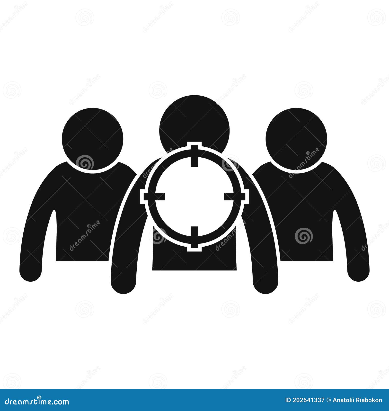 Recruiter Target Icon, Simple Style Stock Vector - Illustration of ...