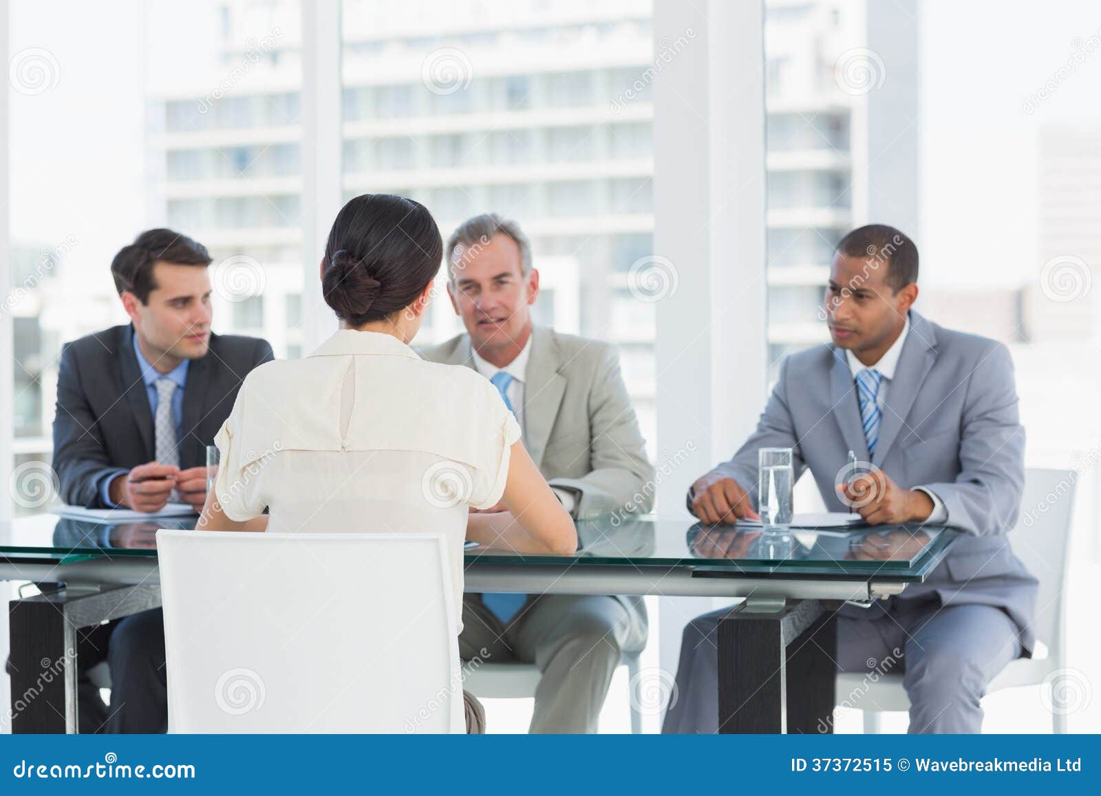 Recruiters Checking the Candidate during Job Interview Stock Image ...