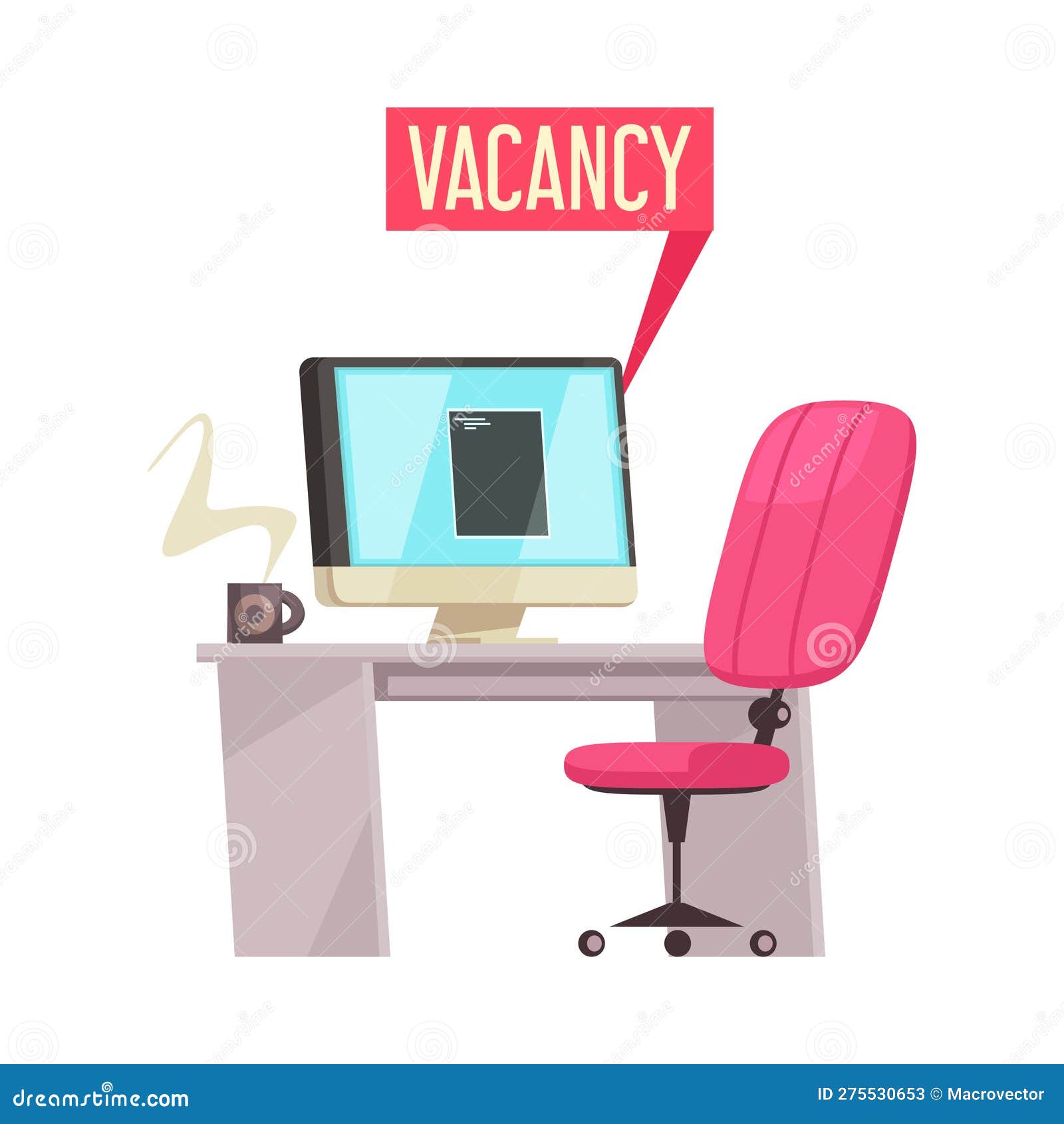 Recruiting Cartoon Concept stock vector. Illustration of employment ...