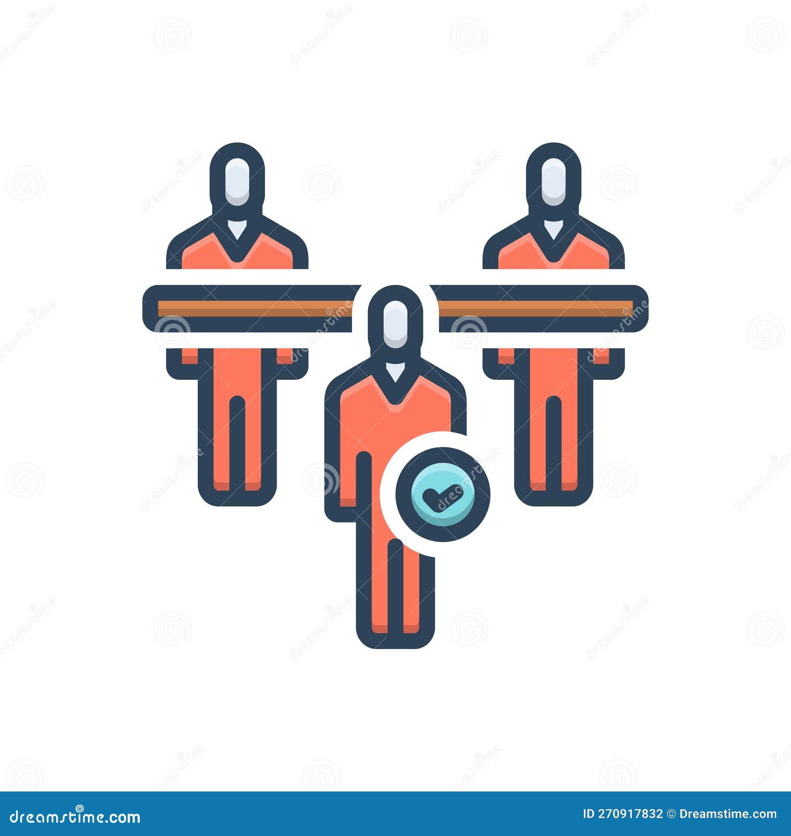 Color Illustration Icon for Recruiting, Enlist and Employees Stock ...
